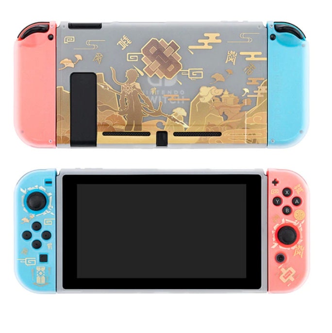 Protective Switch Case for Genshin Impact Fans Zhongli Design for Switch and Switch OLED Games ...