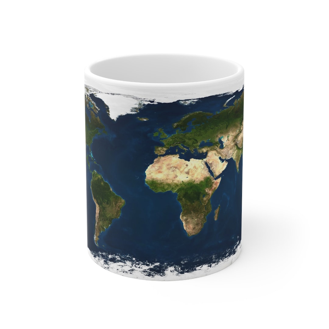World Map 11 Oz Ceramic Mug - Etsy