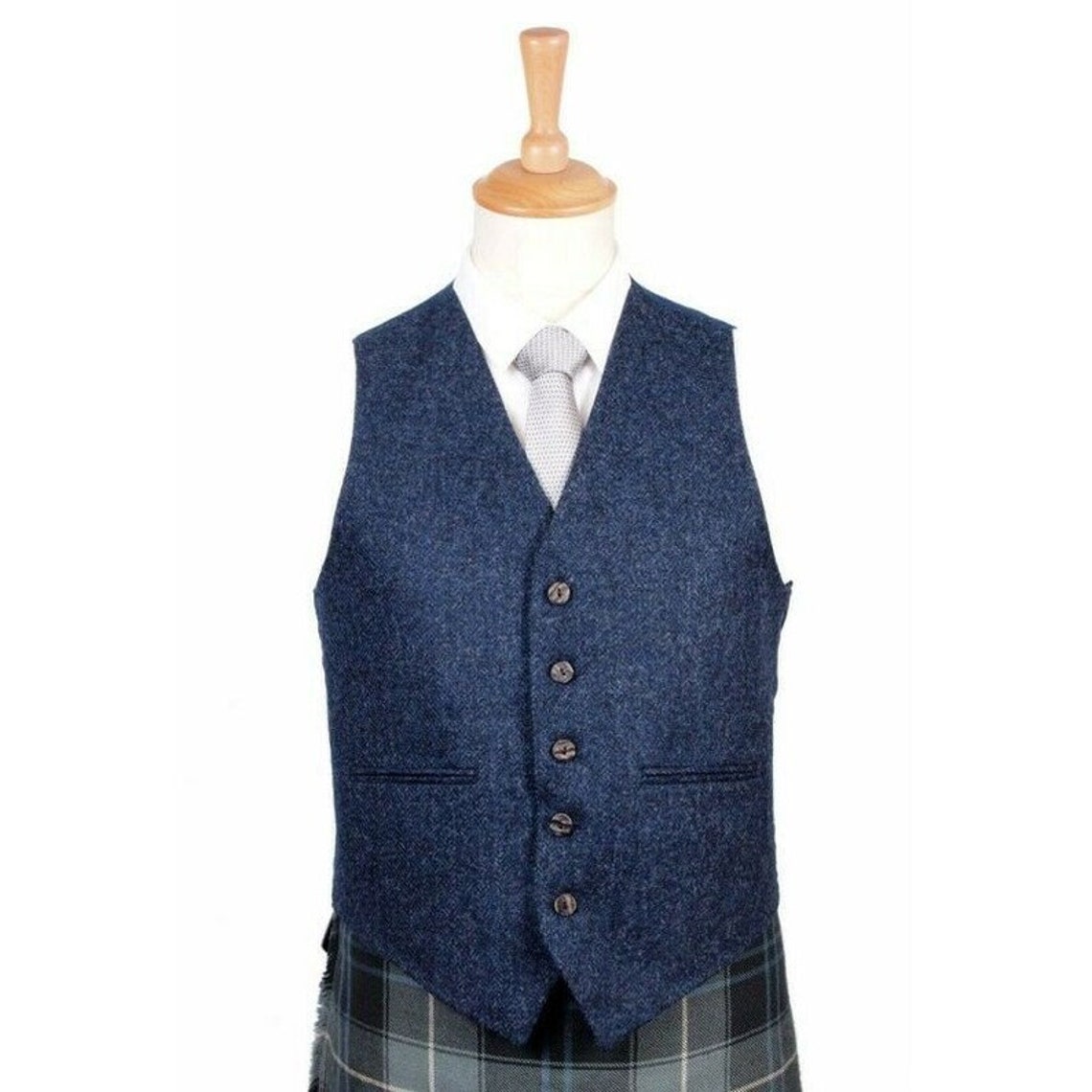 Scottish Men's Kilt Jacket With Vest Handmade Tweed Argyle Kilt Jacket ...