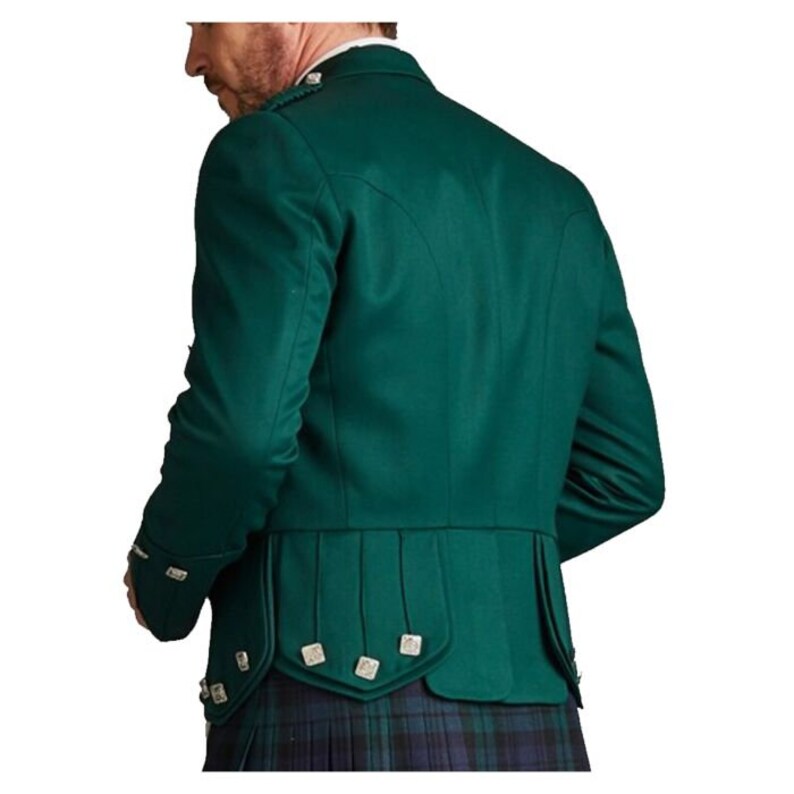 Scottish Prince Charlie Kilt Jacket With Vest Men's Wool Wedding Kilt ...