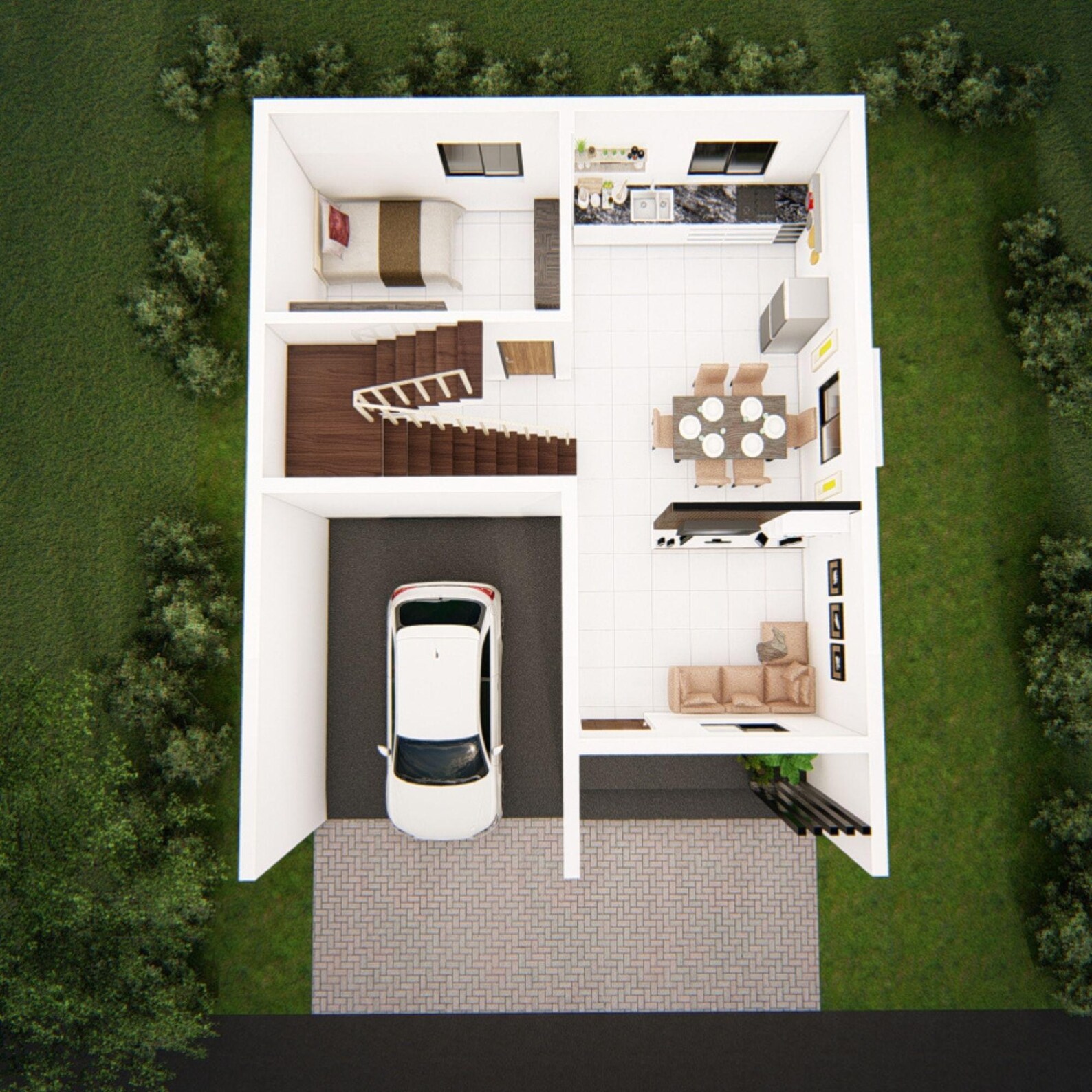 8 X 10 Meter Model House Plan Design | Two Story House | Contemporary ...