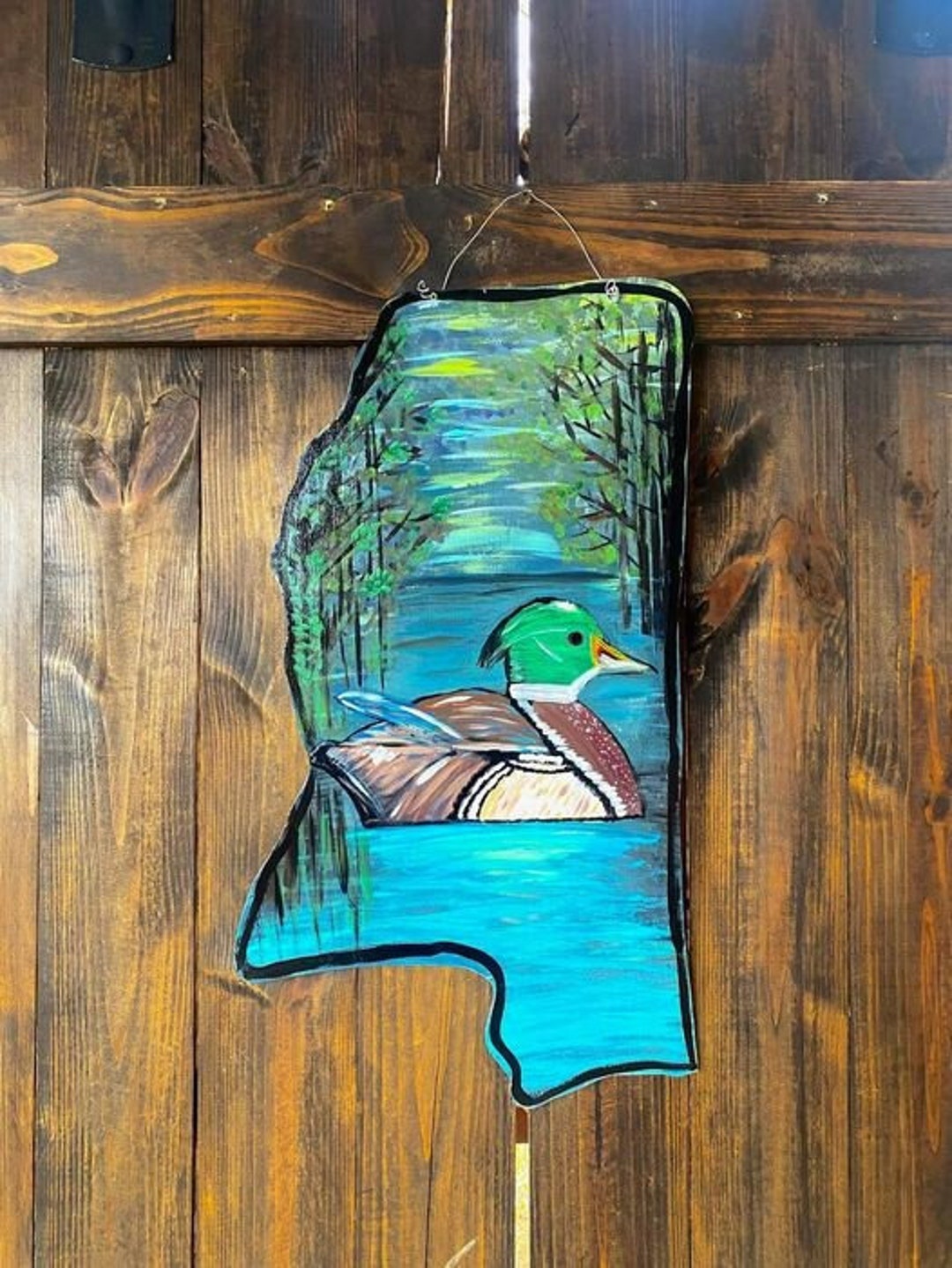 Mississippi Duck Door Hanger - Etsy