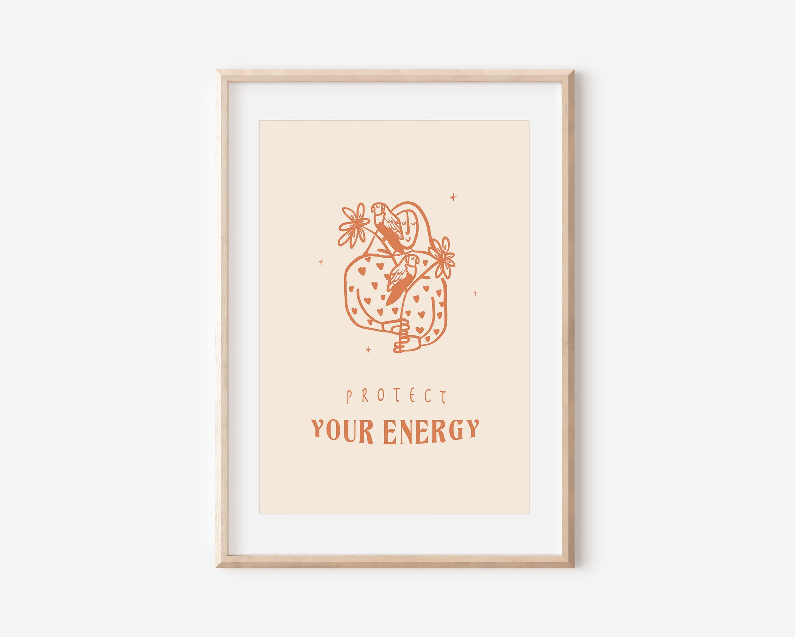 Protect Your Energy Poster, Digital Download, Self Care Wall Art ...