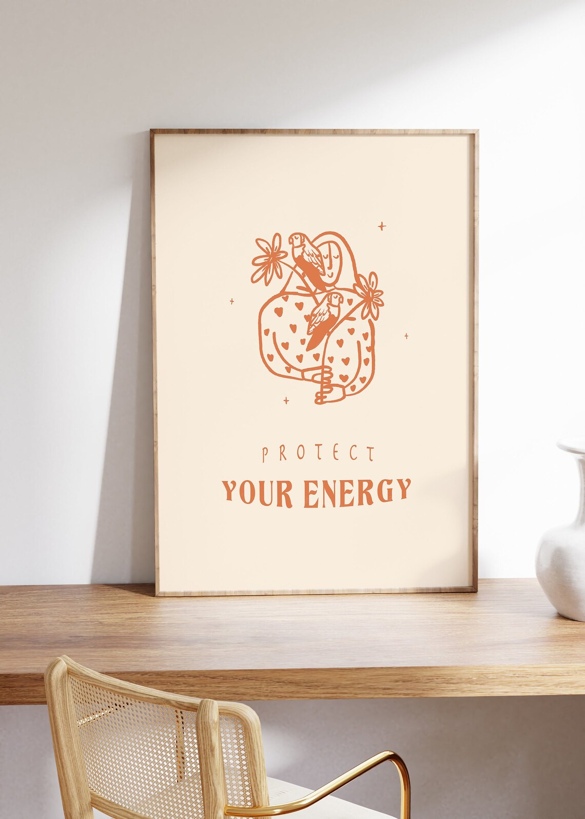 Protect Your Energy Poster, Digital Download, Self Care Wall Art ...