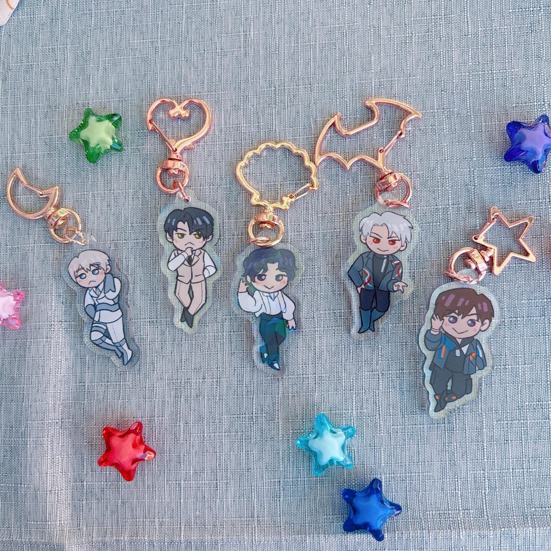 Love and Deepspace Acrylic Keychains — LADS Holographic Charms of ...