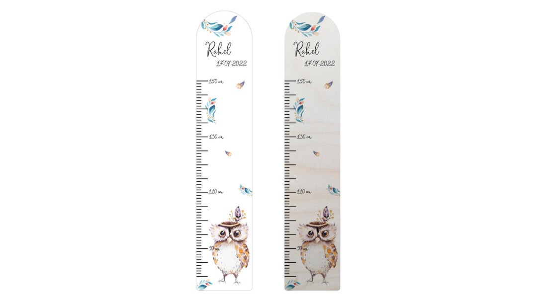 Measuring Stick Personalized With Name owl Baptism Gift Baby Birth Gift ...