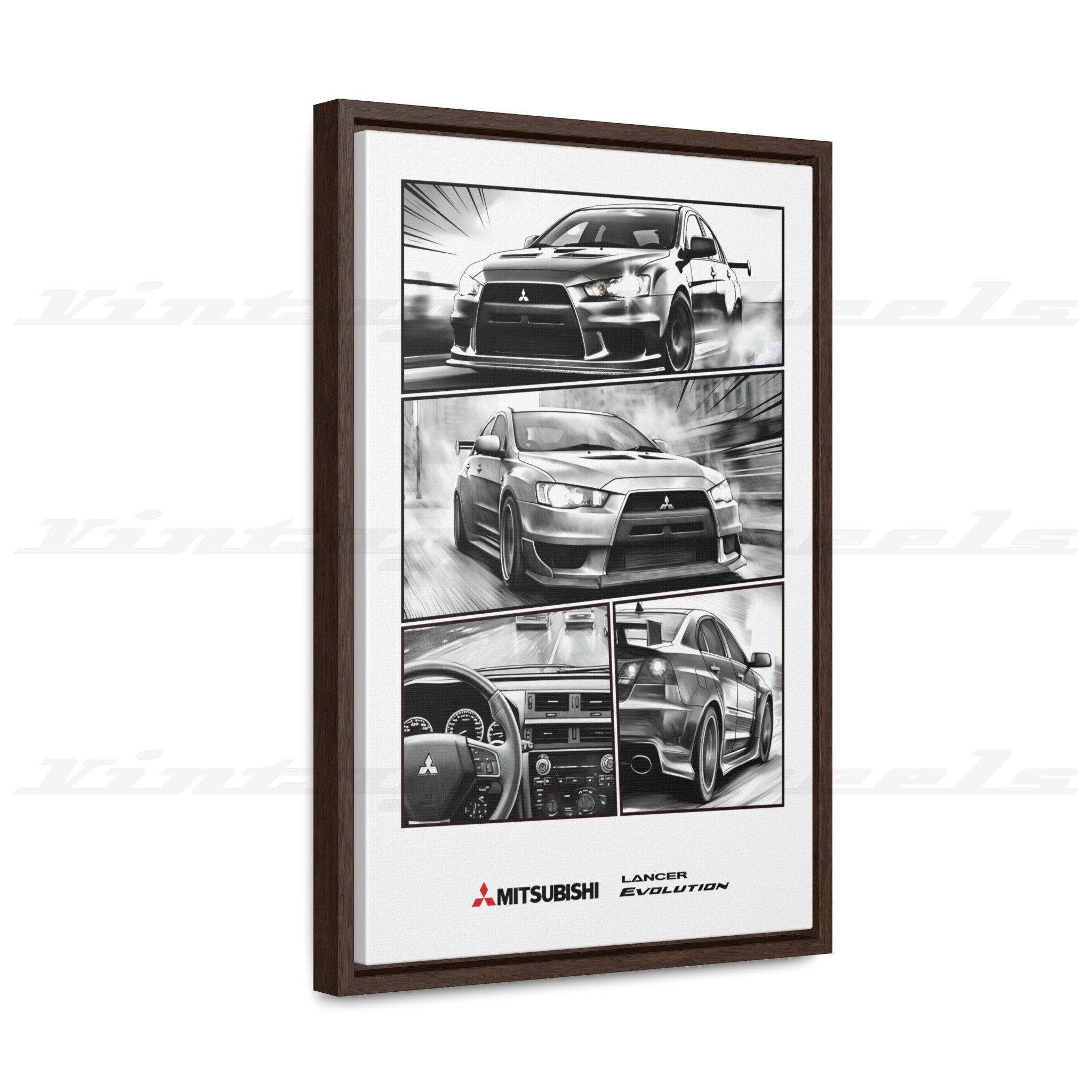 Mitsubishi Lancer Evolution Poster,manga-style Jdm Poster, Gift for Him ...