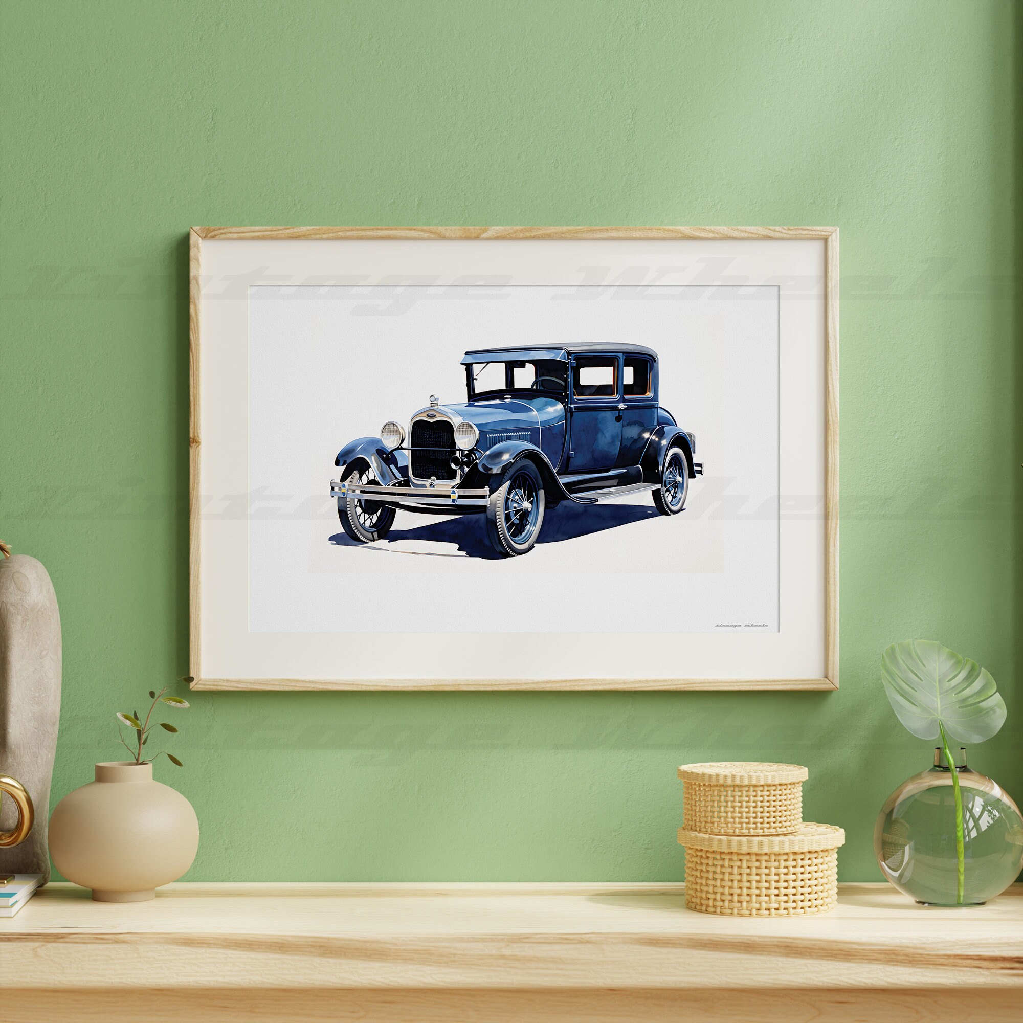 Ford Model A 1927 Poster, Classic Cars, Gift for Him, Gift for Car ...