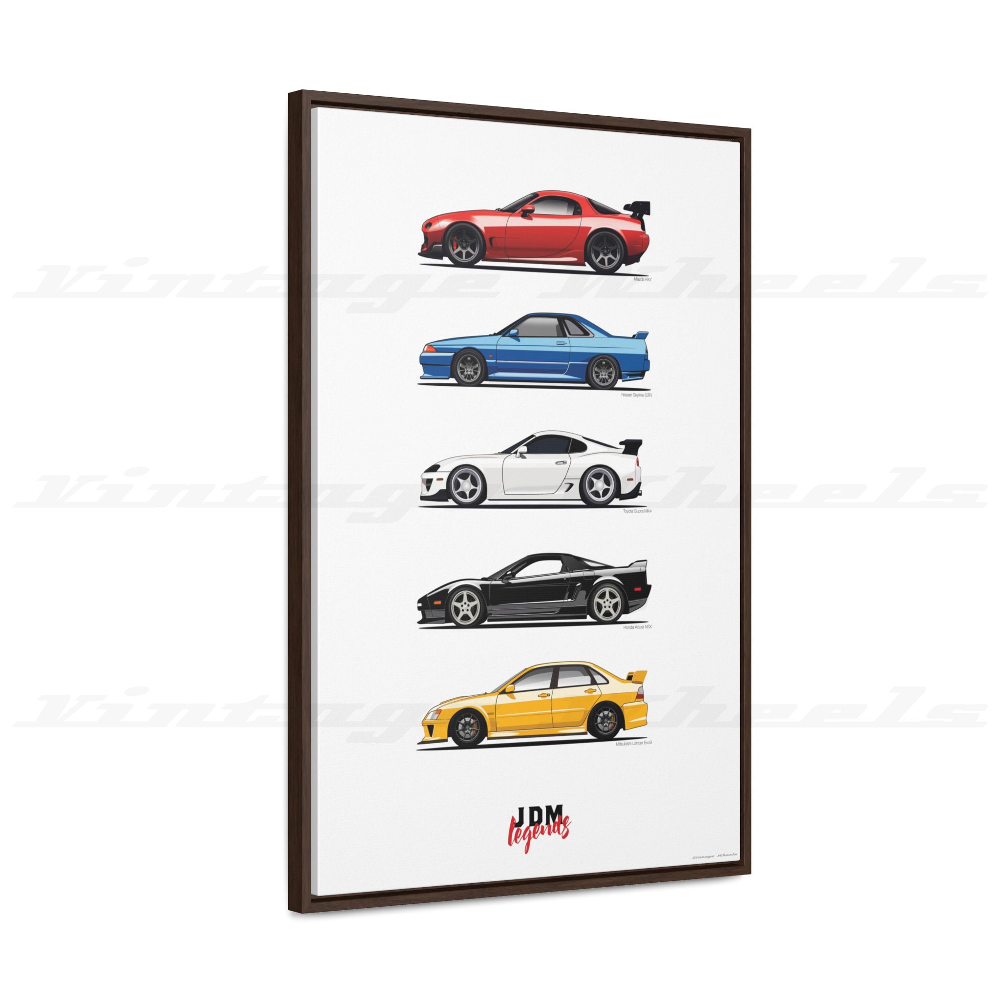 JDM Legends Car Poster, Toyota, Mazda, Nissan, Honda, Mitsubishi, Gift ...
