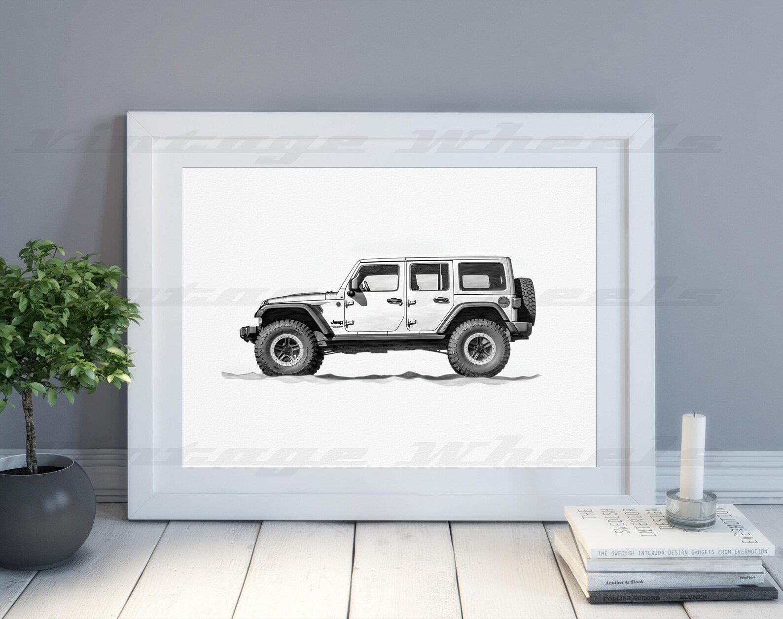 Jeep Wrangler Poster, Vintage Car Poster,wall Art,gift for Boy,boy's ...