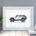 Jeep Wrangler Poster, Vintage Car Poster,wall Art,gift for Boy,boy's ...