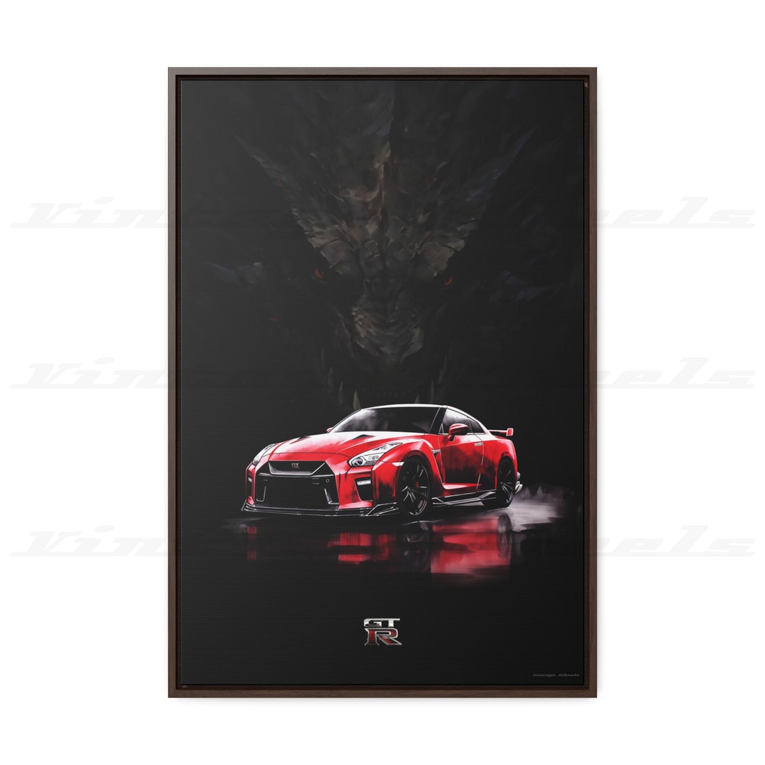 Nissan GT-R Poster, Godzilla Poster, JDM Nissan, Jdm, Garage Wall Art ...