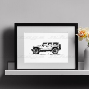 Jeep Wrangler Poster, Vintage Car Poster,wall Art,gift for Boy,boy's ...