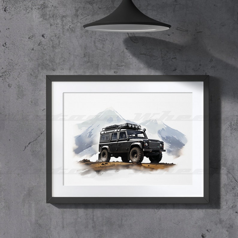 Land Rover Defender Poster, Range Roverwall Art, Gift for Boy,boy's ...