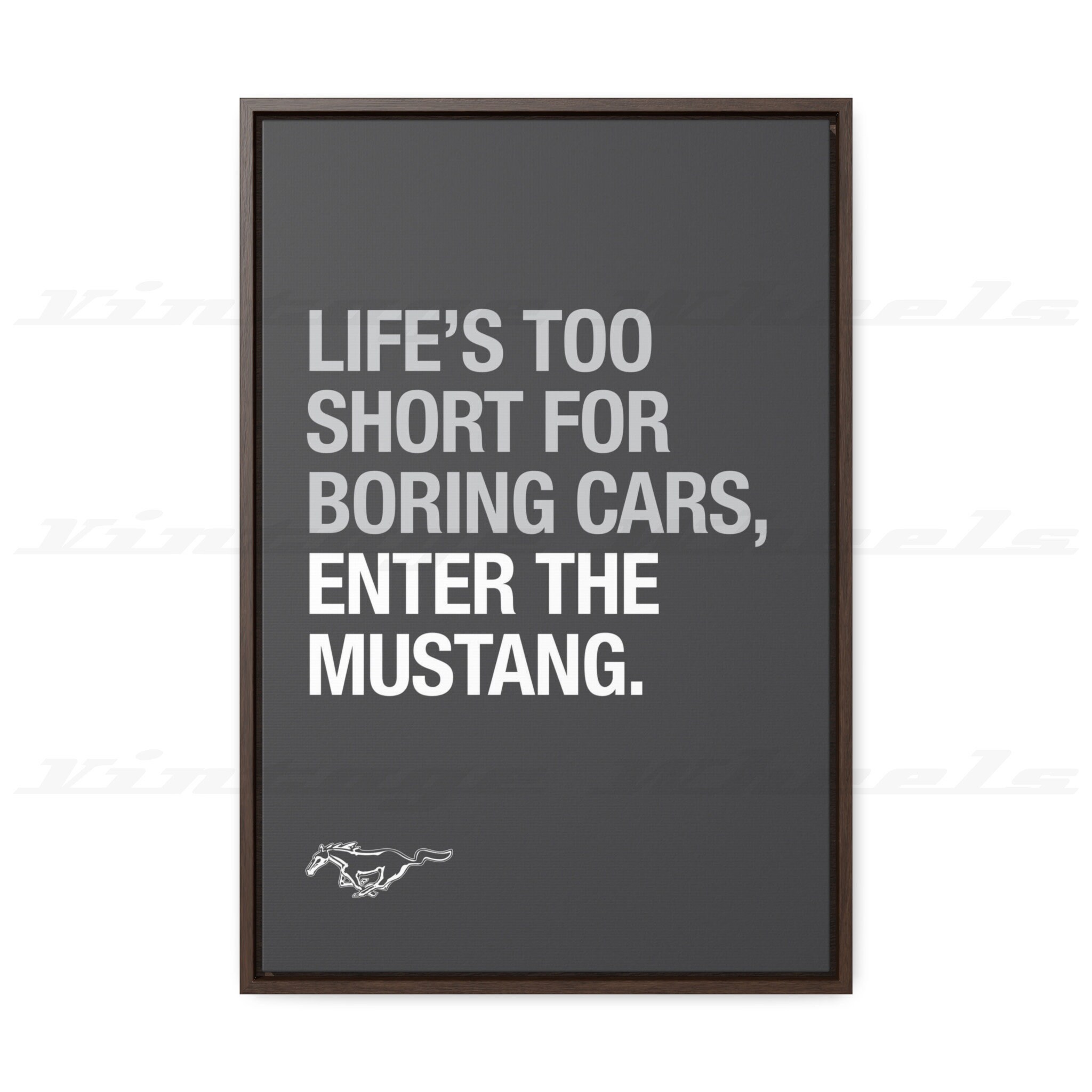 Ford Mustang Quote Poster, Classic Car, Gift for Boy, Garage Wall Art ...