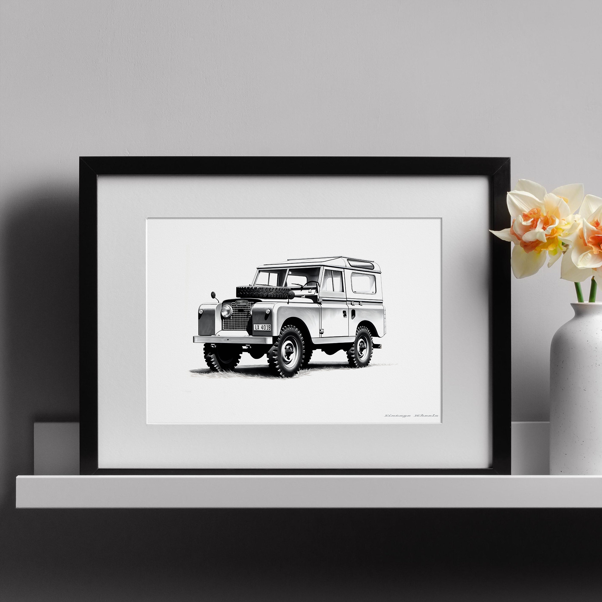 1958 Land Rover Series II Poster, Legend Land Rover, Gift for Boy, Boy ...