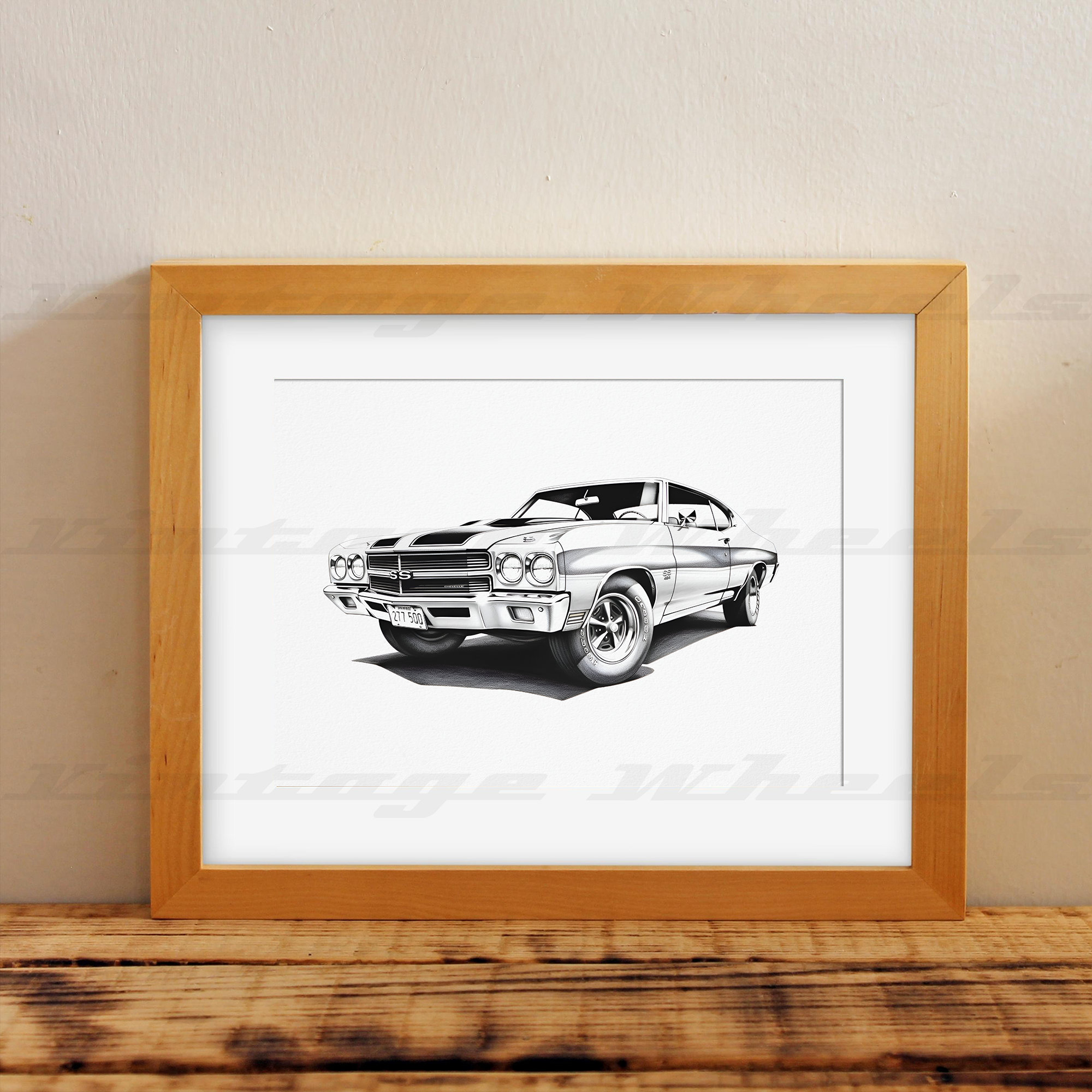 Chevrolet Chevelle SS Poster, Vintage Car Poster,gift for Boy,muscle ...