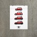 Mini Cooper S Series Poster, Classic Mini Cooper Poster, Mini Cooper 4 ...
