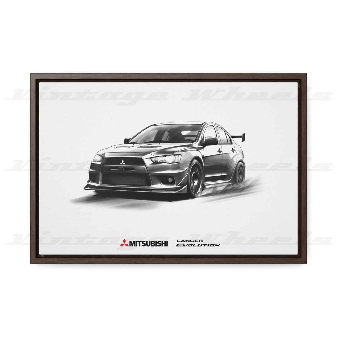 Mitsubishi Lancer Evolution Car Poster, Legends Jdm Car Poster, Jdm Car ...