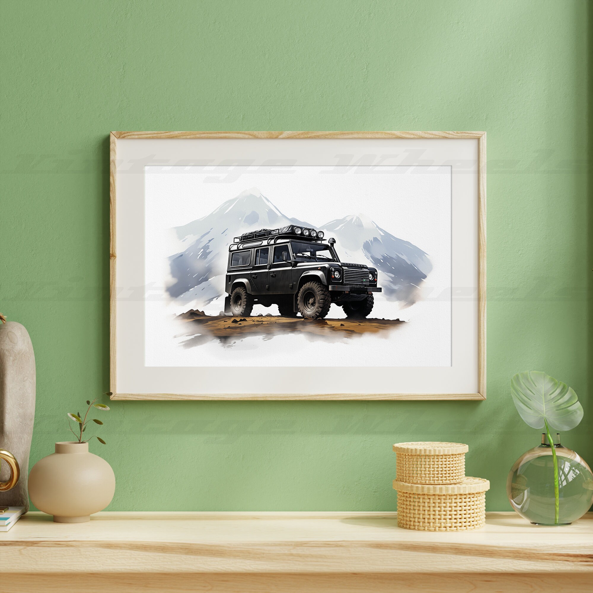 Land Rover Defender Poster, Range Roverwall Art, Gift for Boy,boy's ...