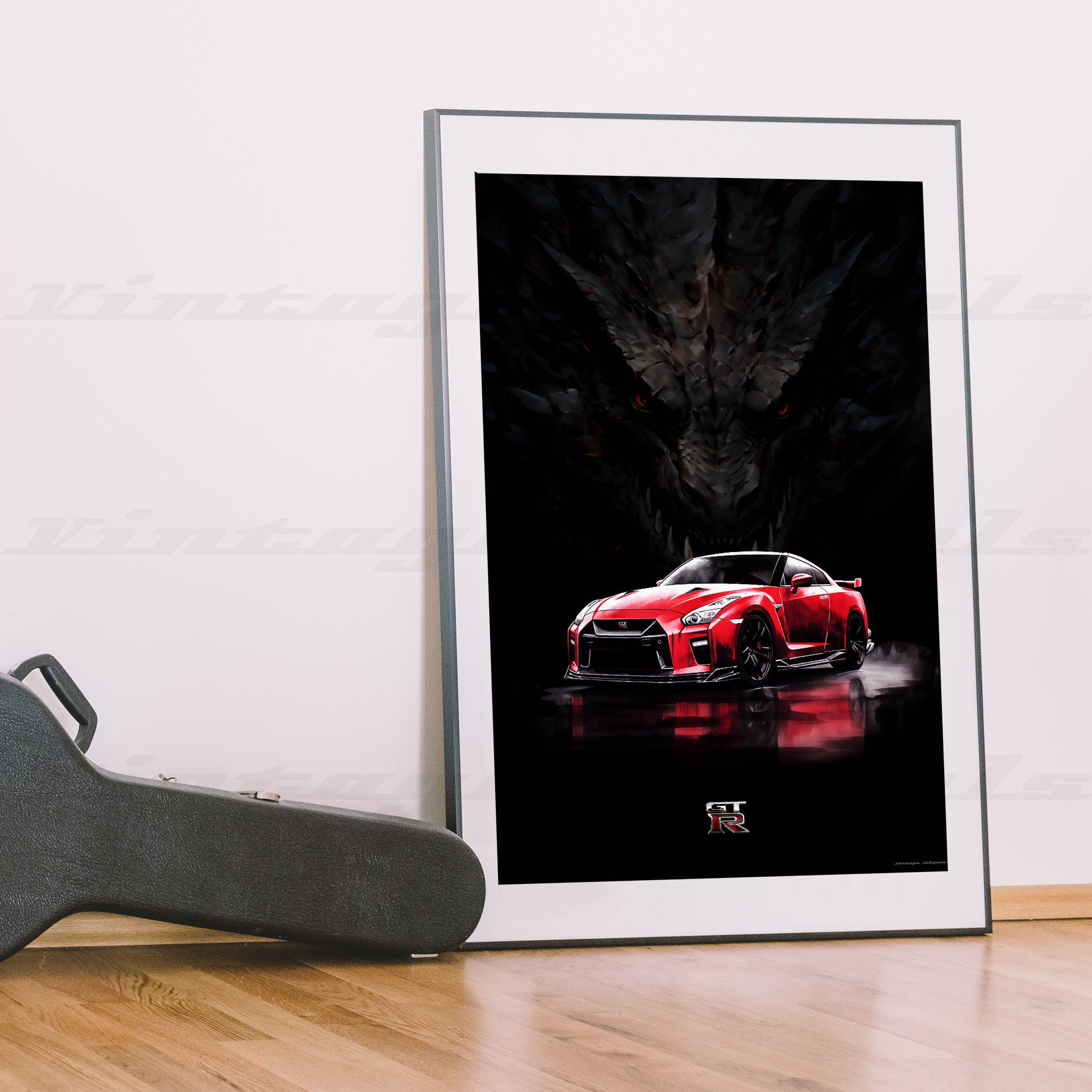 Nissan GT-R Poster Godzilla Poster JDM Nissan Jdm Garage - Etsy