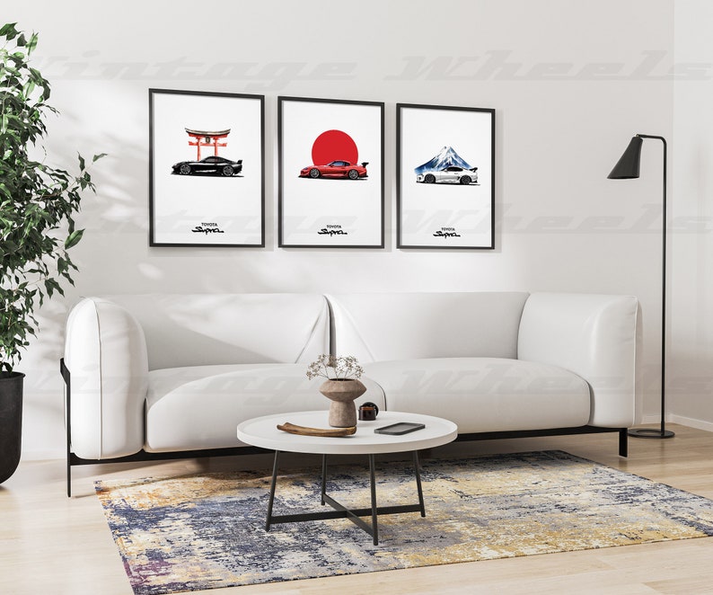 Toyota Supra Jdm Car Poster Set 3, Legends Jdm Car Poster, Gift for Him ...