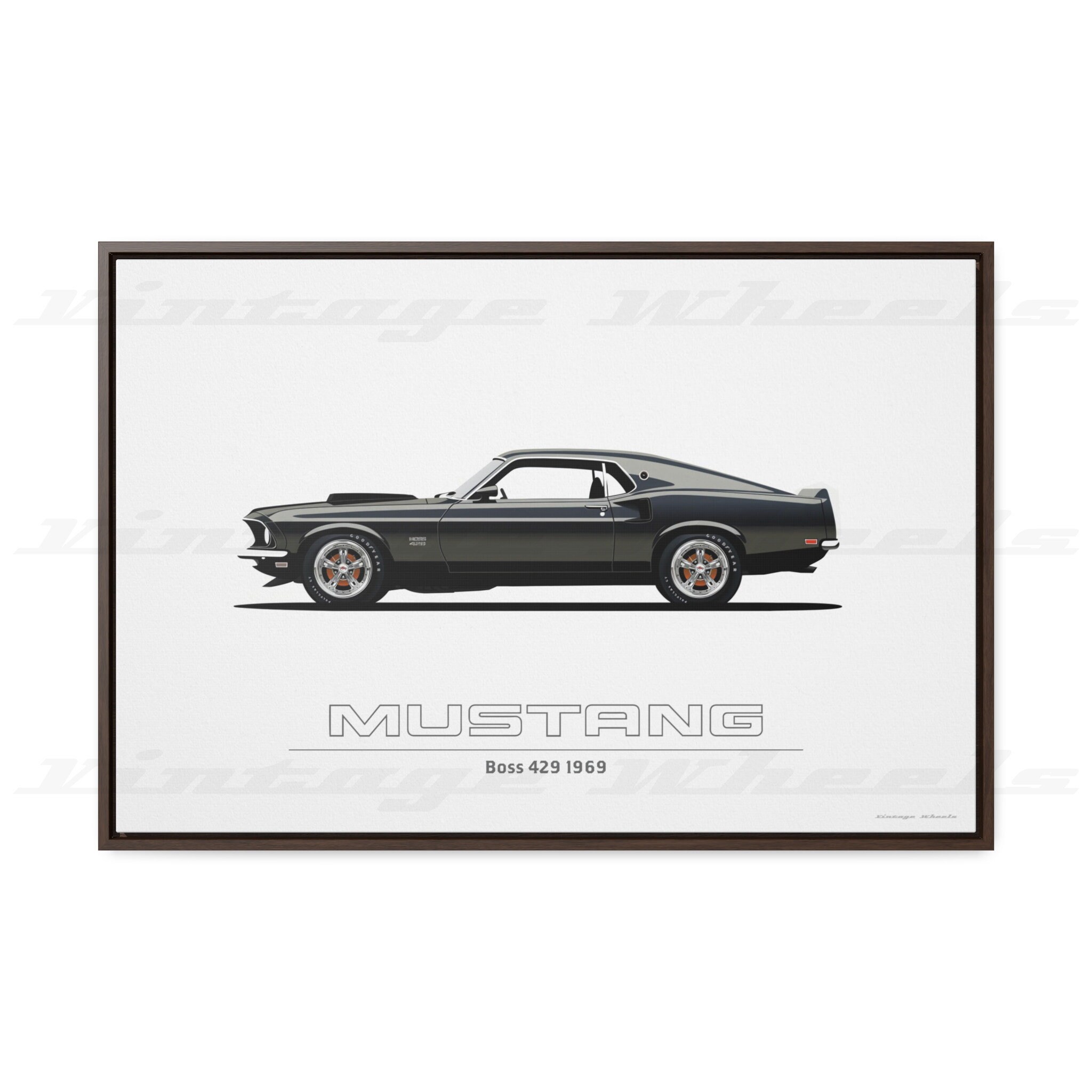 Ford Mustang Boss 429 1969, Muscle Car Poster, John Wick Poster, Gift ...