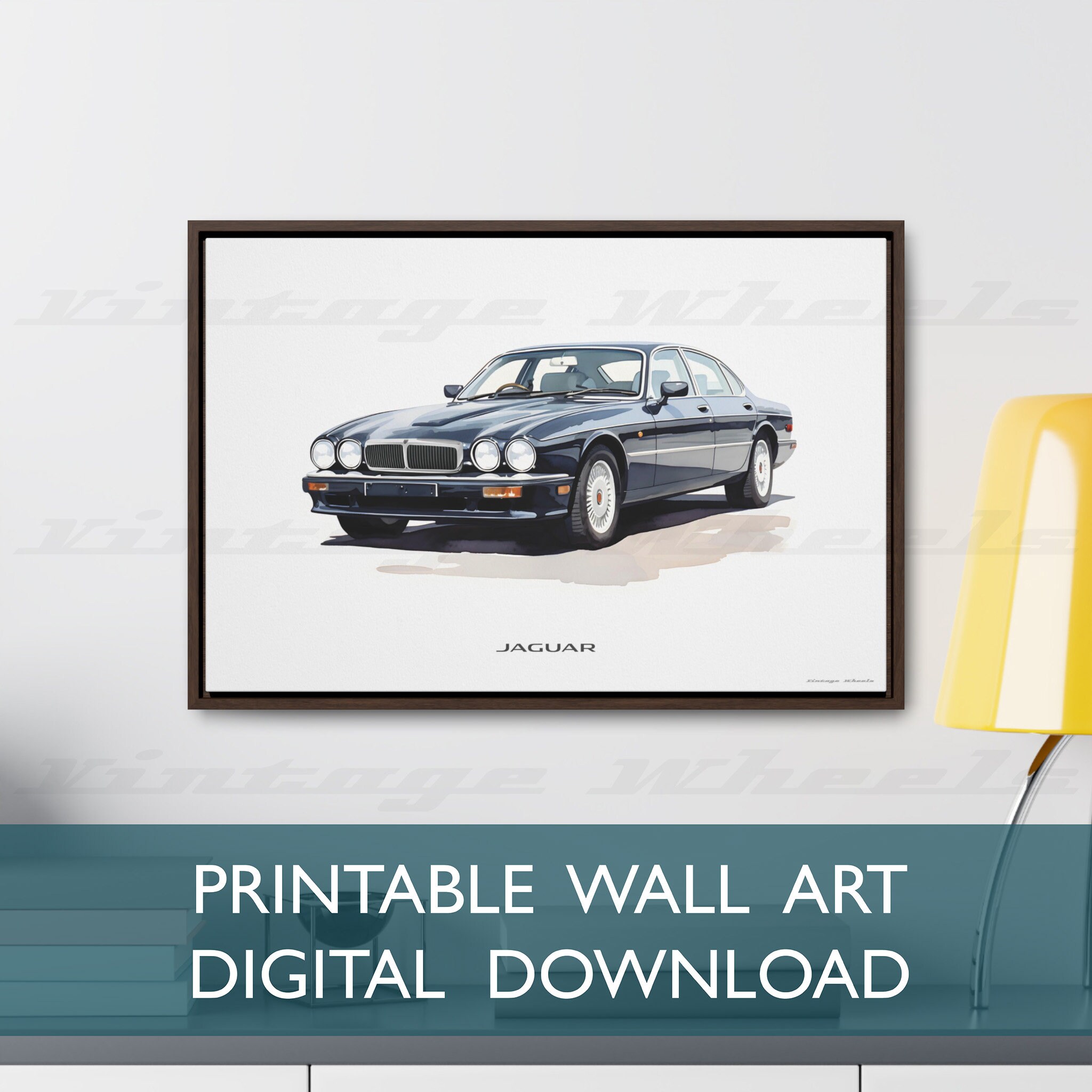 Jaguar X300 Classic Car Poster Jaguar Legend Car Gift for - Etsy