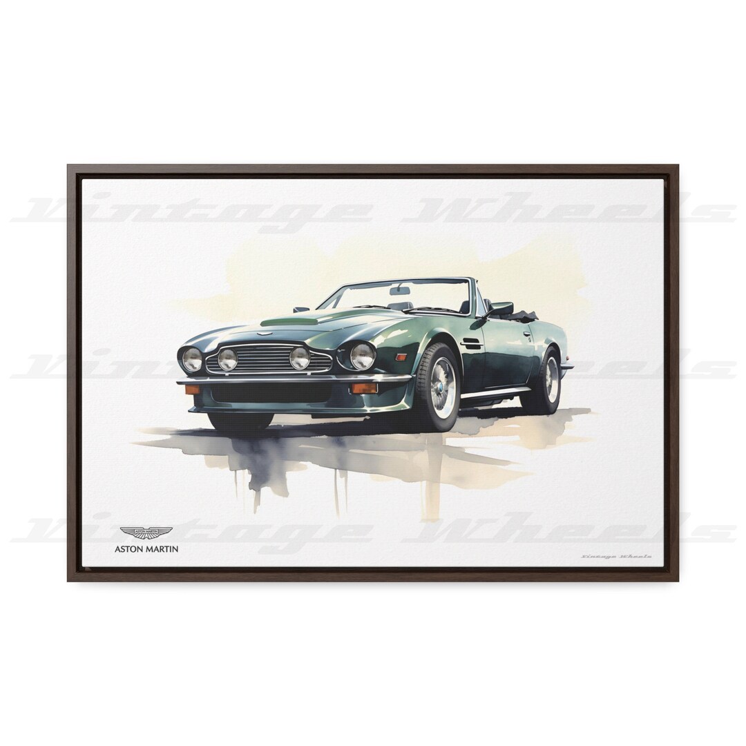 Aston Martin V8 Vantage Volante Poster, James Bond 007 Car, Gift for ...