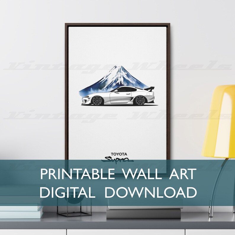 Toyota Supra Jdm Car Poster, Japanese Manga Jdm Car Poster, Gift for ...