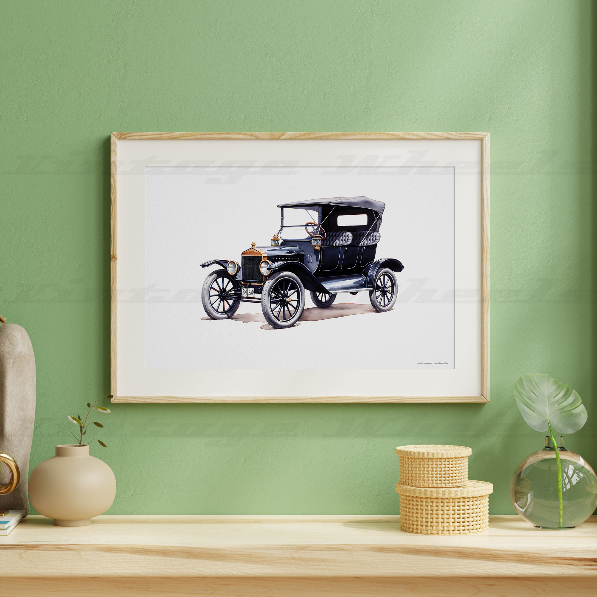 Ford Model T 1908 Poster, Classic Cars, Gift for Him, Gift for Car ...