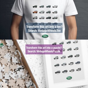 Land Rover Series Poster, Defender, Discovery, Range Rover, Garage ...