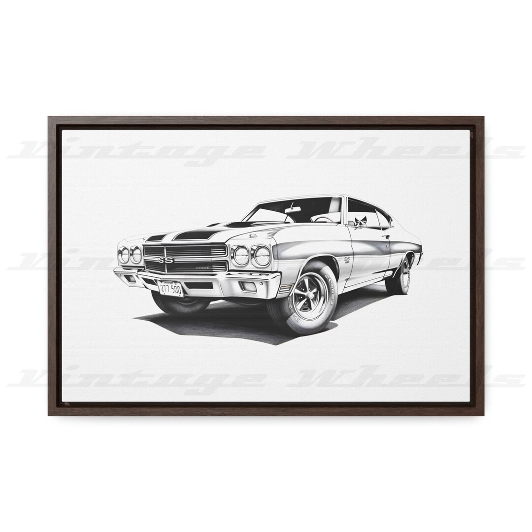 Chevrolet Chevelle SS Poster, Vintage Car Poster,gift for Boy,muscle ...
