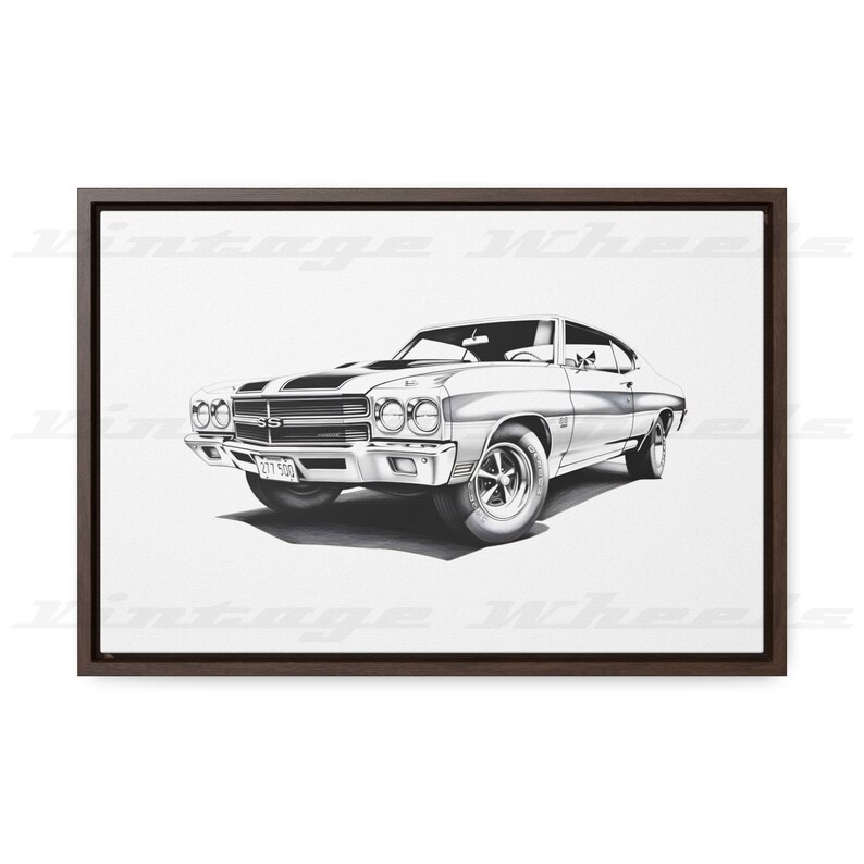 Chevrolet Chevelle SS Poster, Vintage Car Poster,gift for Boy,muscle ...