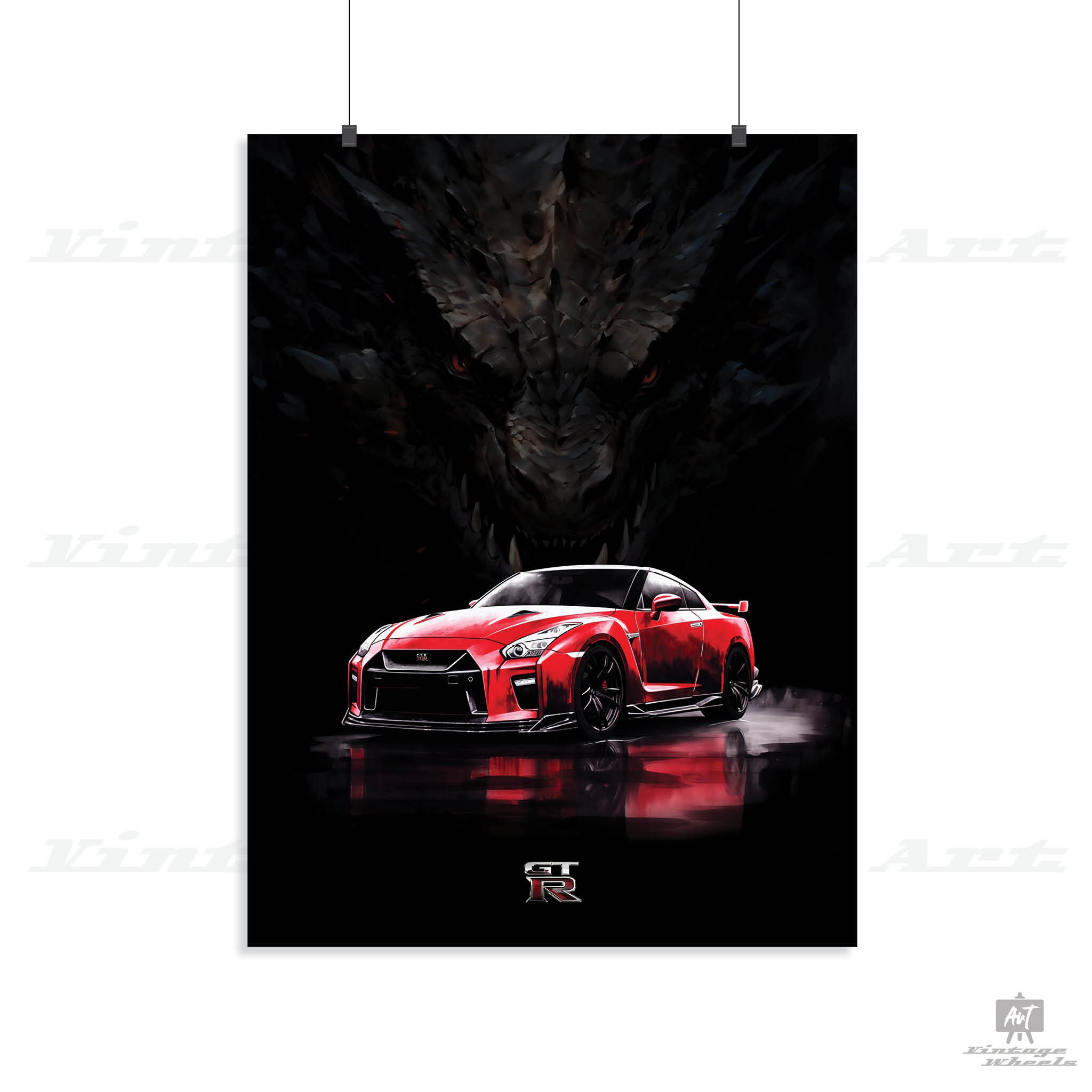 Nissan GT-R Poster, Godzilla Poster, JDM Nissan, Jdm Poster, Garage ...