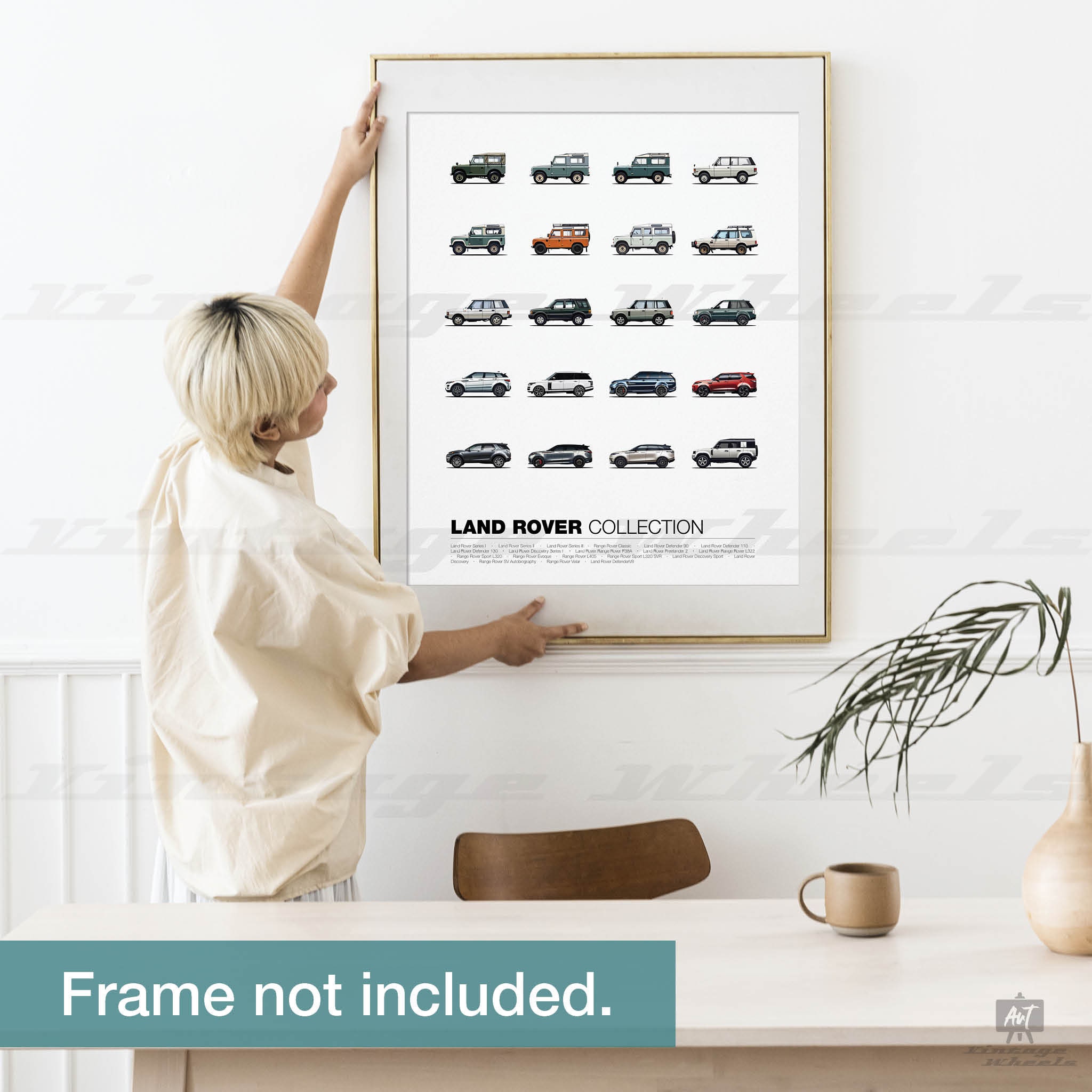 Land Rover Series Poster, Defender, Discovery, Range Rover, Garage ...