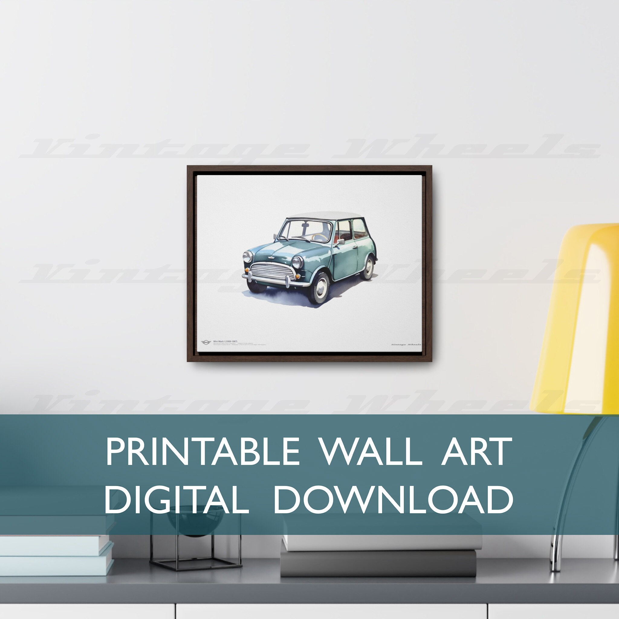 Classic Mini Mark I Poster, Morris Mini, Vintage Car, Gift for Him ...