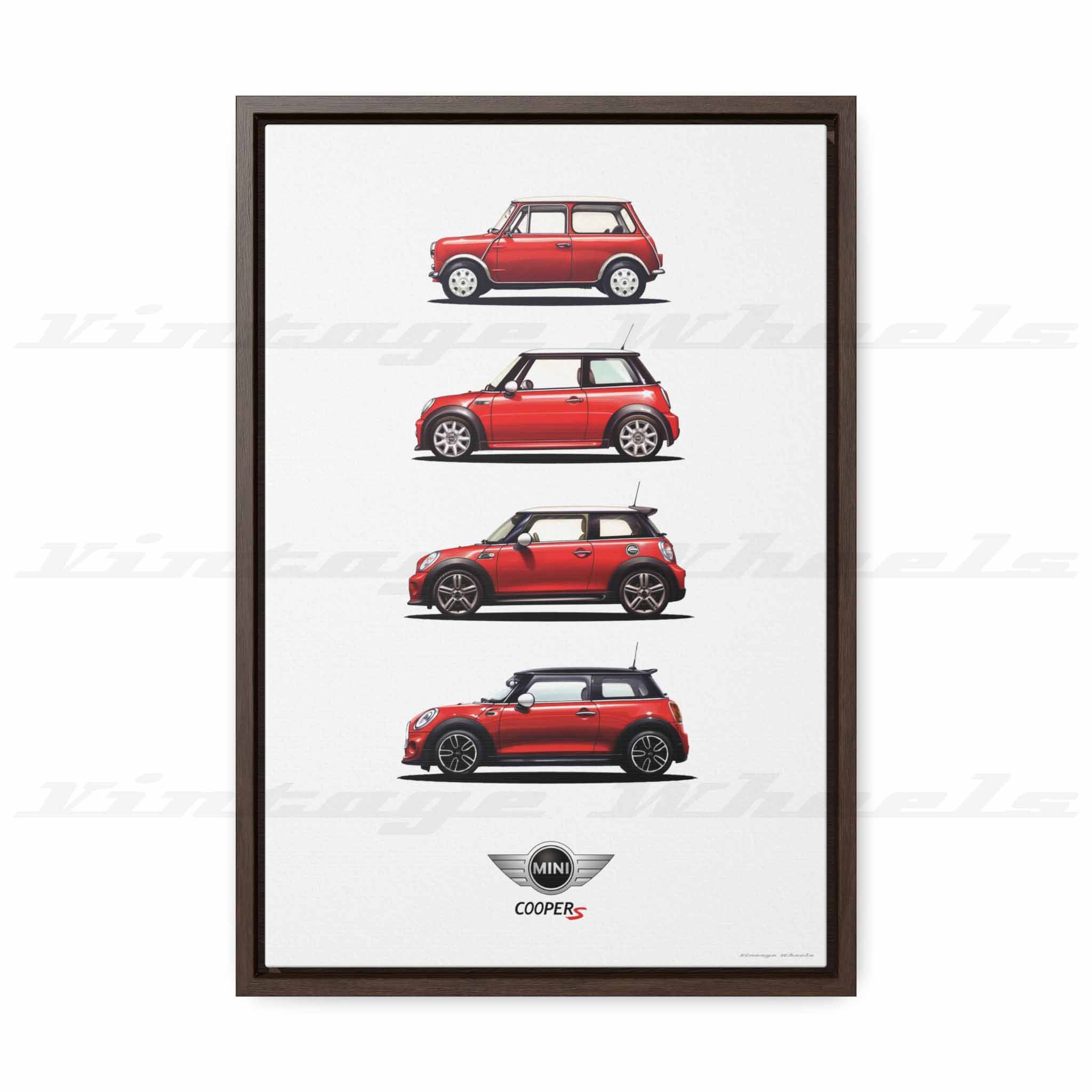 Mini Cooper S Series Poster, Classic Mini Cooper Poster, Gift for Dad ...