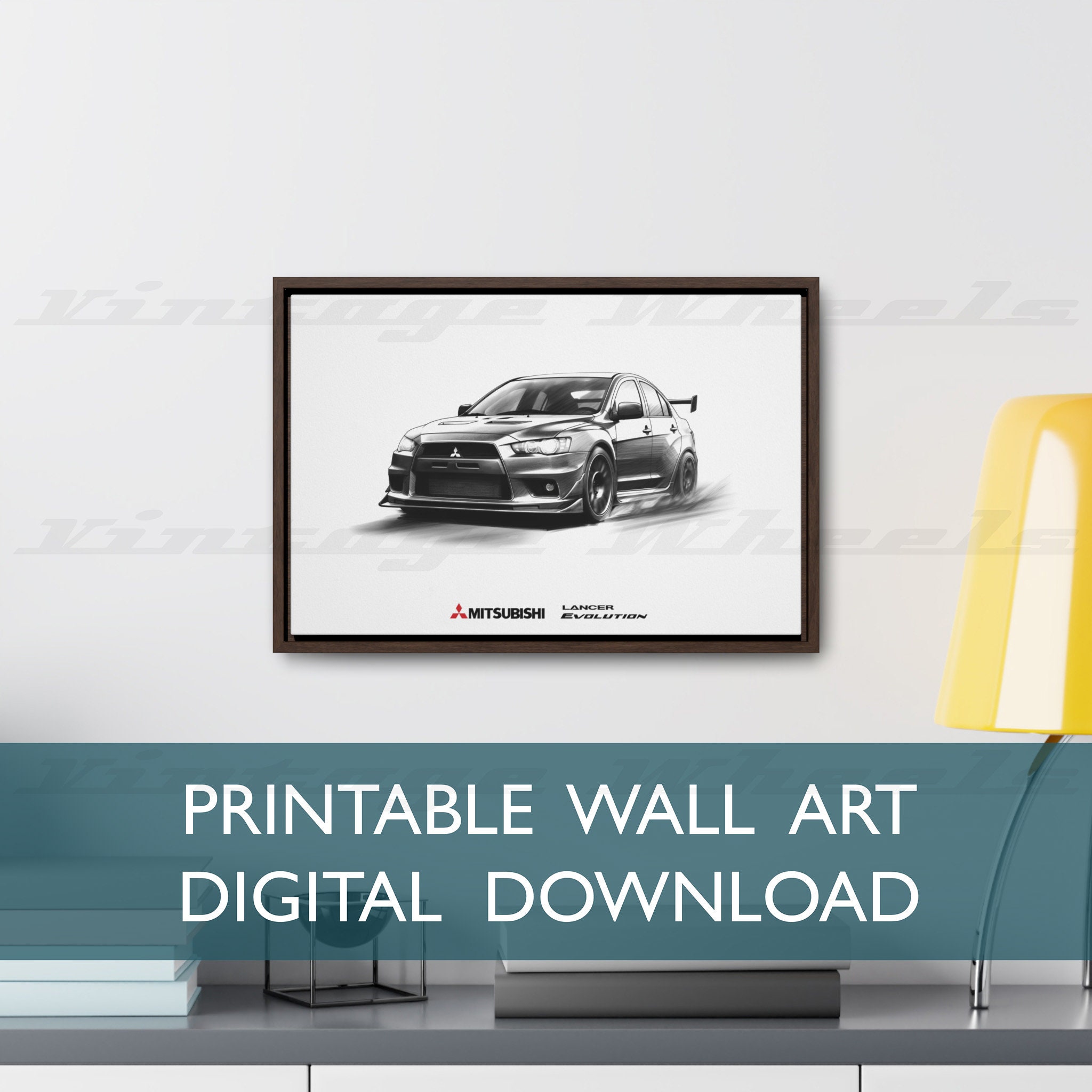 Mitsubishi Lancer Evolution Car Poster, Legends Jdm Car Poster, Jdm Car ...