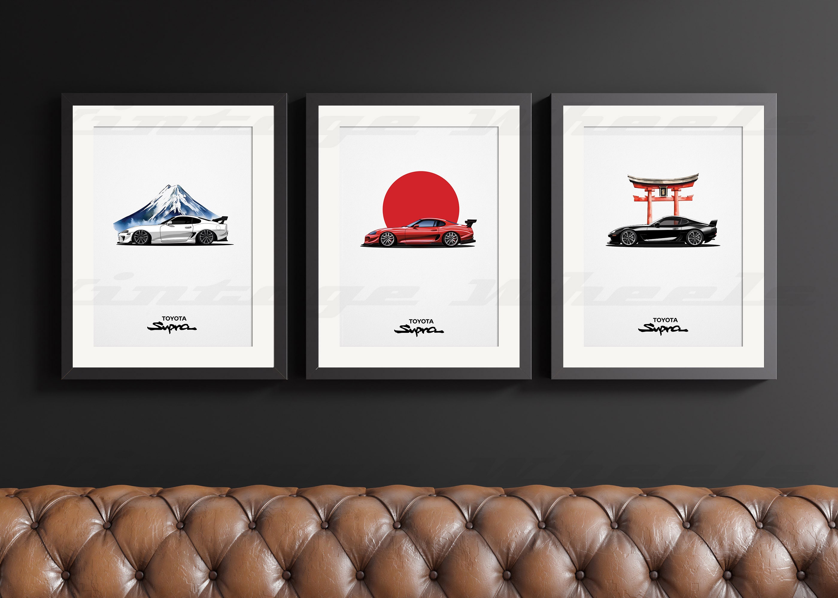 Toyota Supra Jdm Car Poster Set 3, Legends Jdm Car Poster, Gift for Him ...