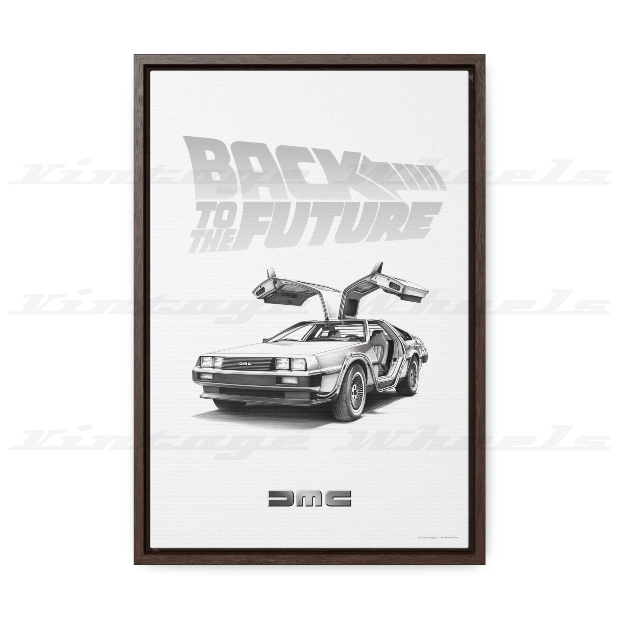 DMC Delorean Poster, Back to the Future, Garage Decor, Classic Car ...