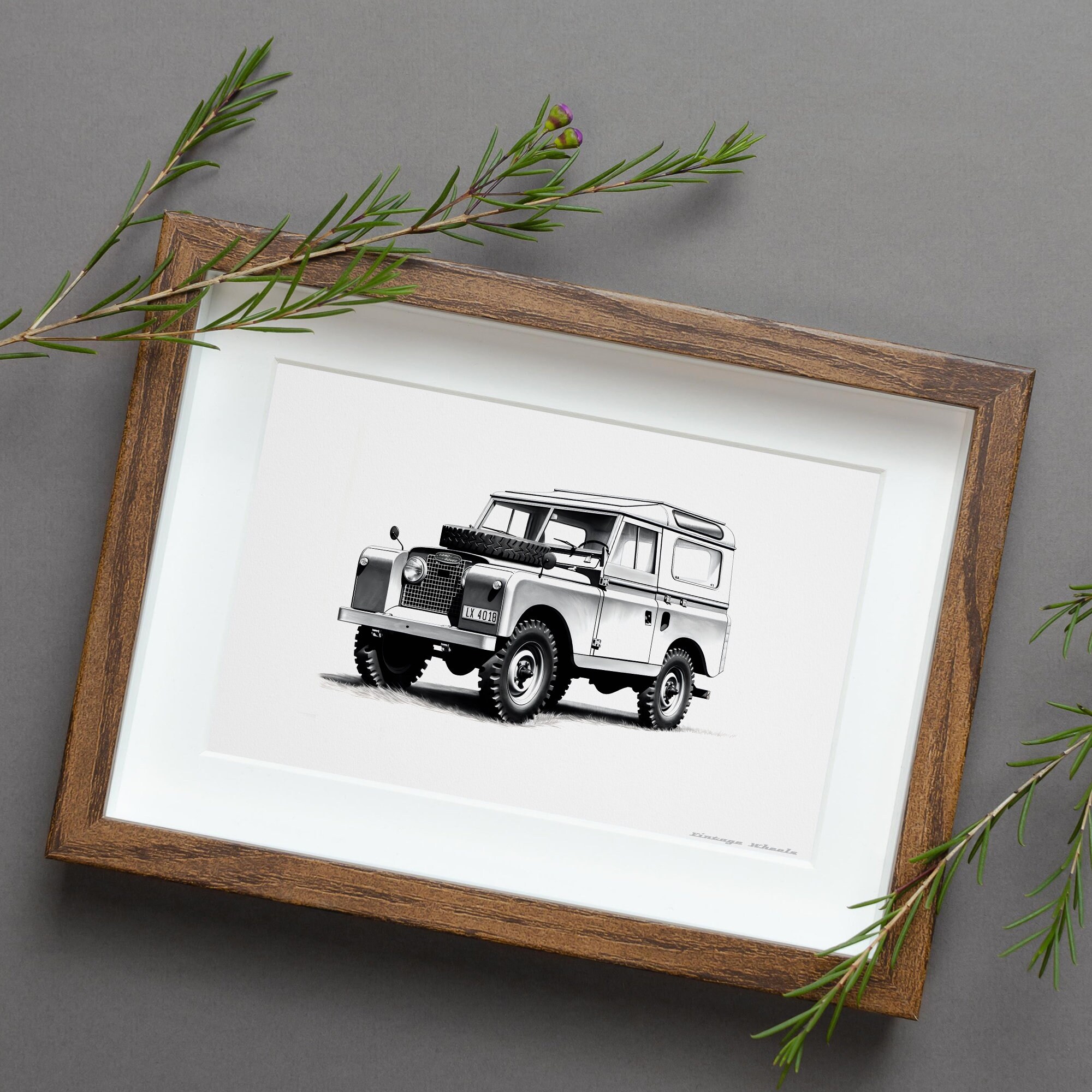 1958 Land Rover Series II Poster, Legend Land Rover, Gift for Boy, Boy ...
