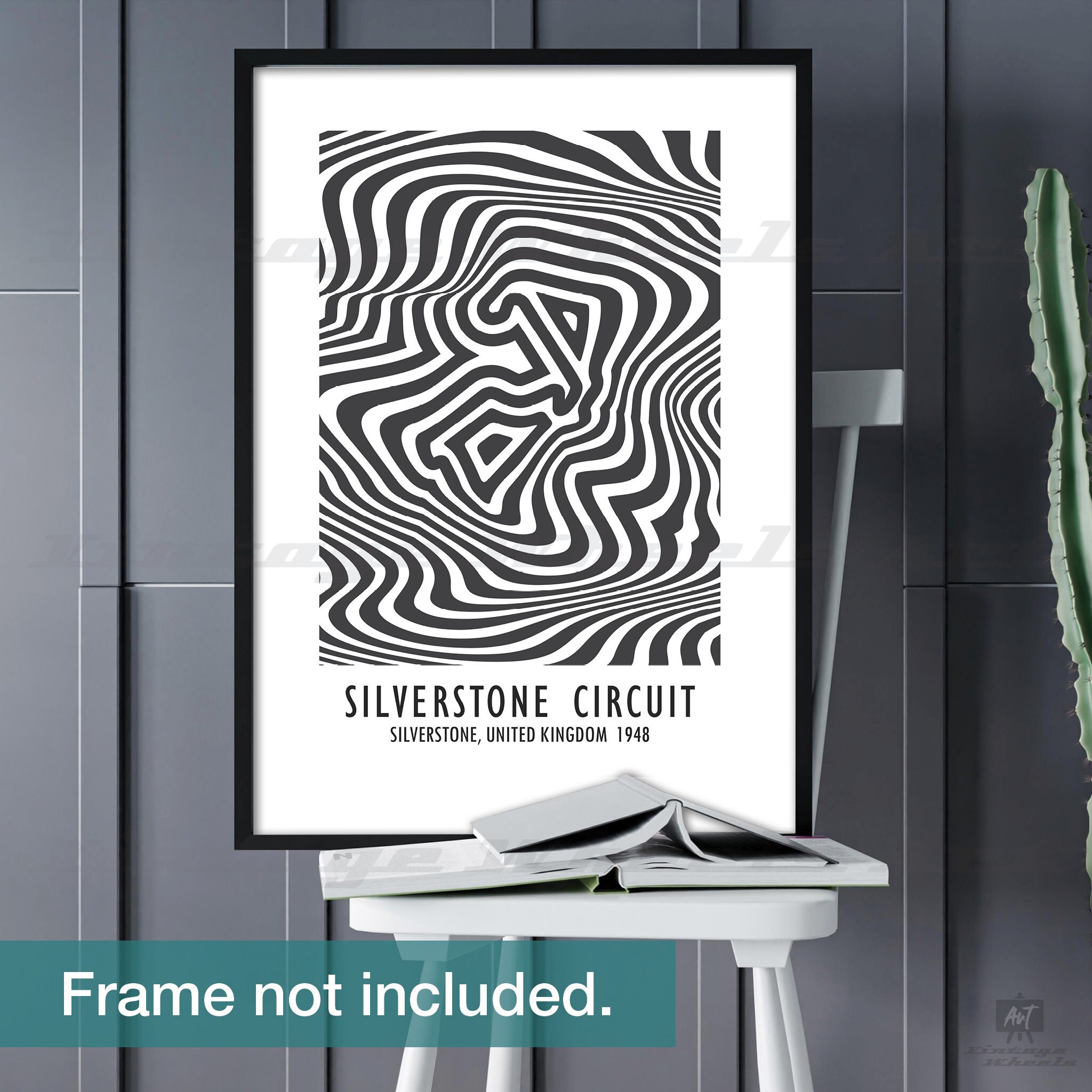 Silverstone Circuit Bauhaus Style Poster, Formula One Poster, F1 Poster ...