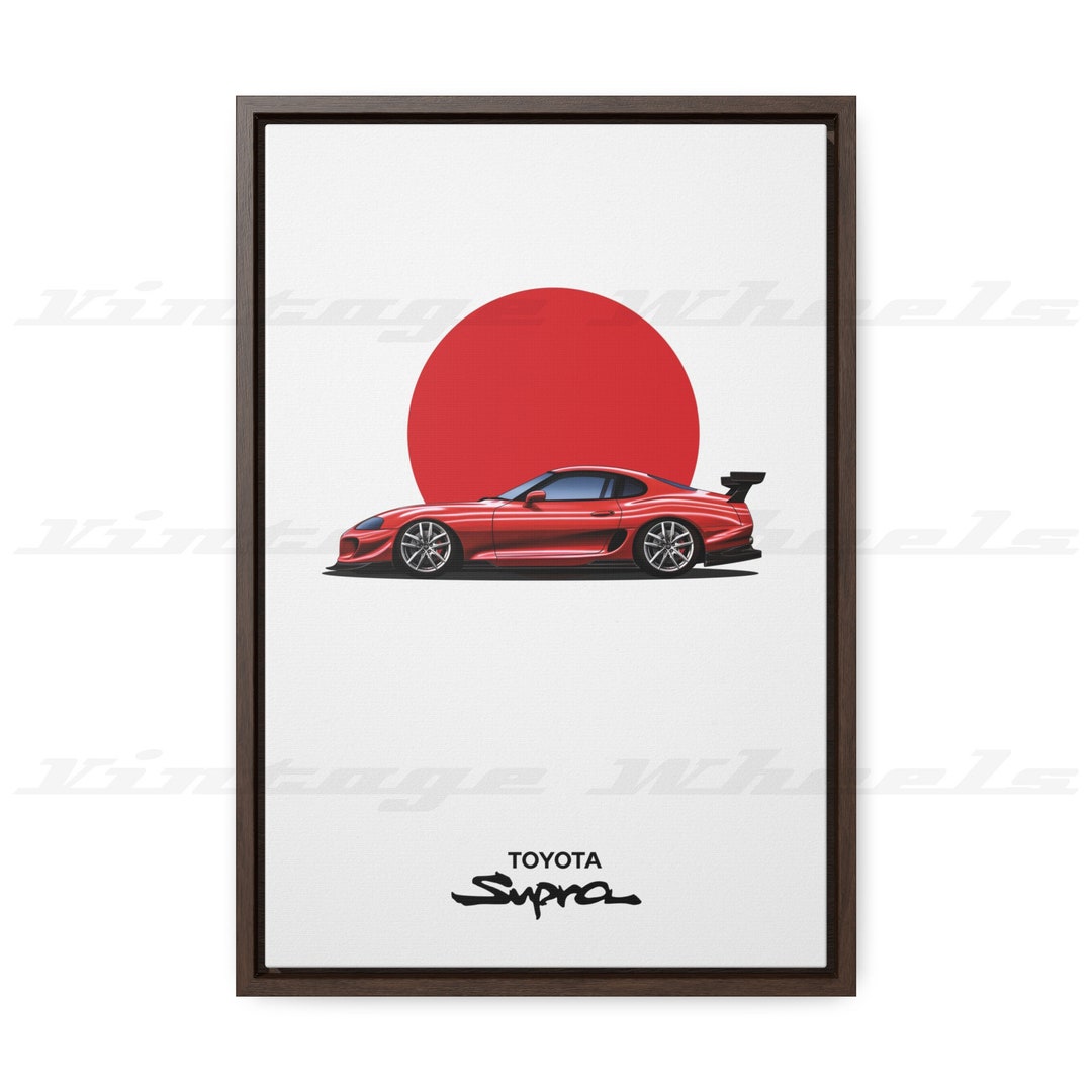 Toyota Supra Jdm Car Poster, Japanese Manga Jdm Car Poster, Gift for ...