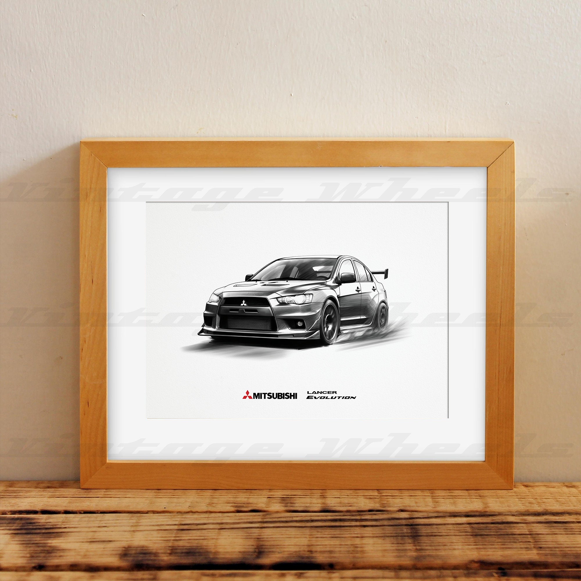 Mitsubishi Lancer Evolution Car Poster, Legends Jdm Car Poster, Jdm Car ...
