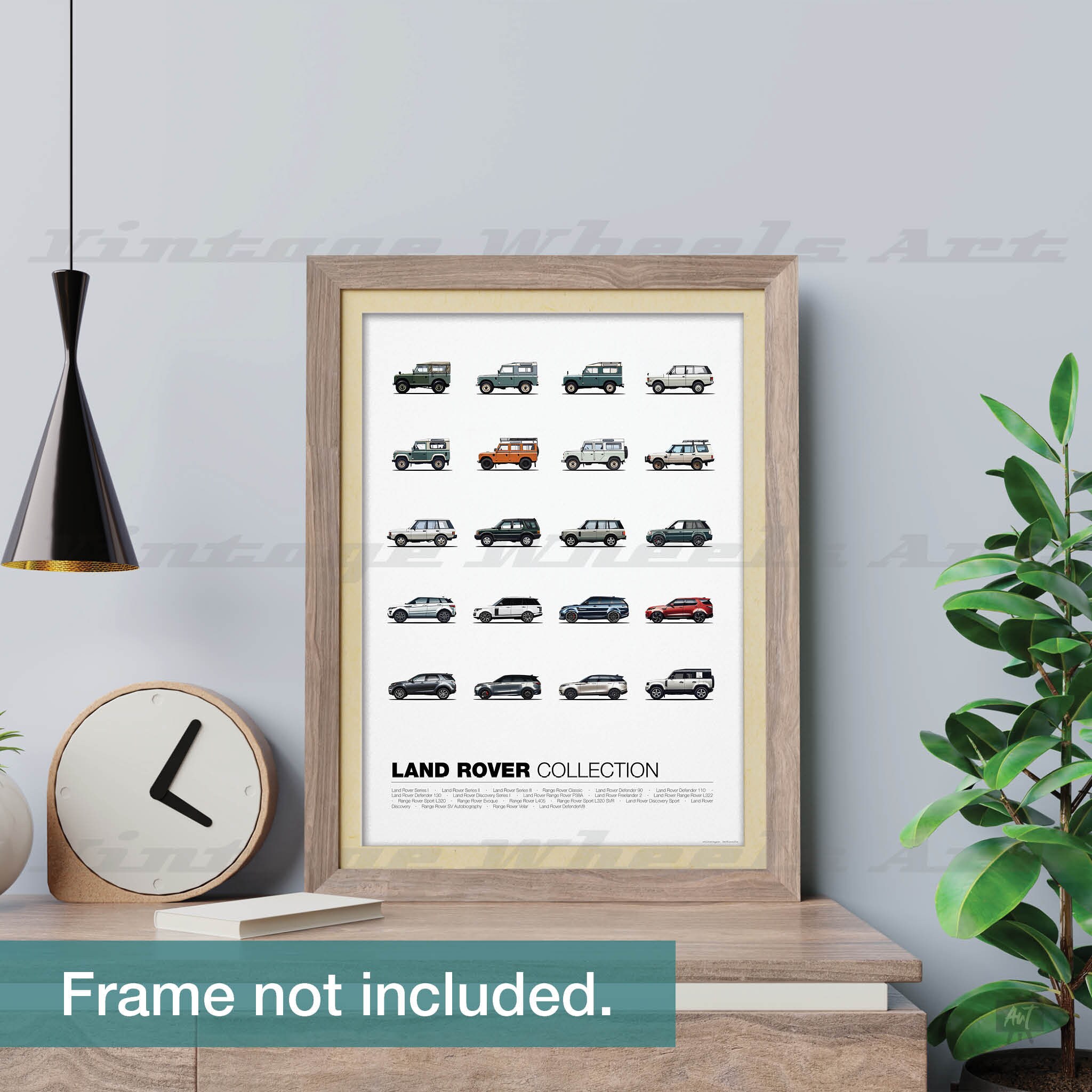 Land Rover Series Poster, Defender, Discovery, Range Rover, Garage ...