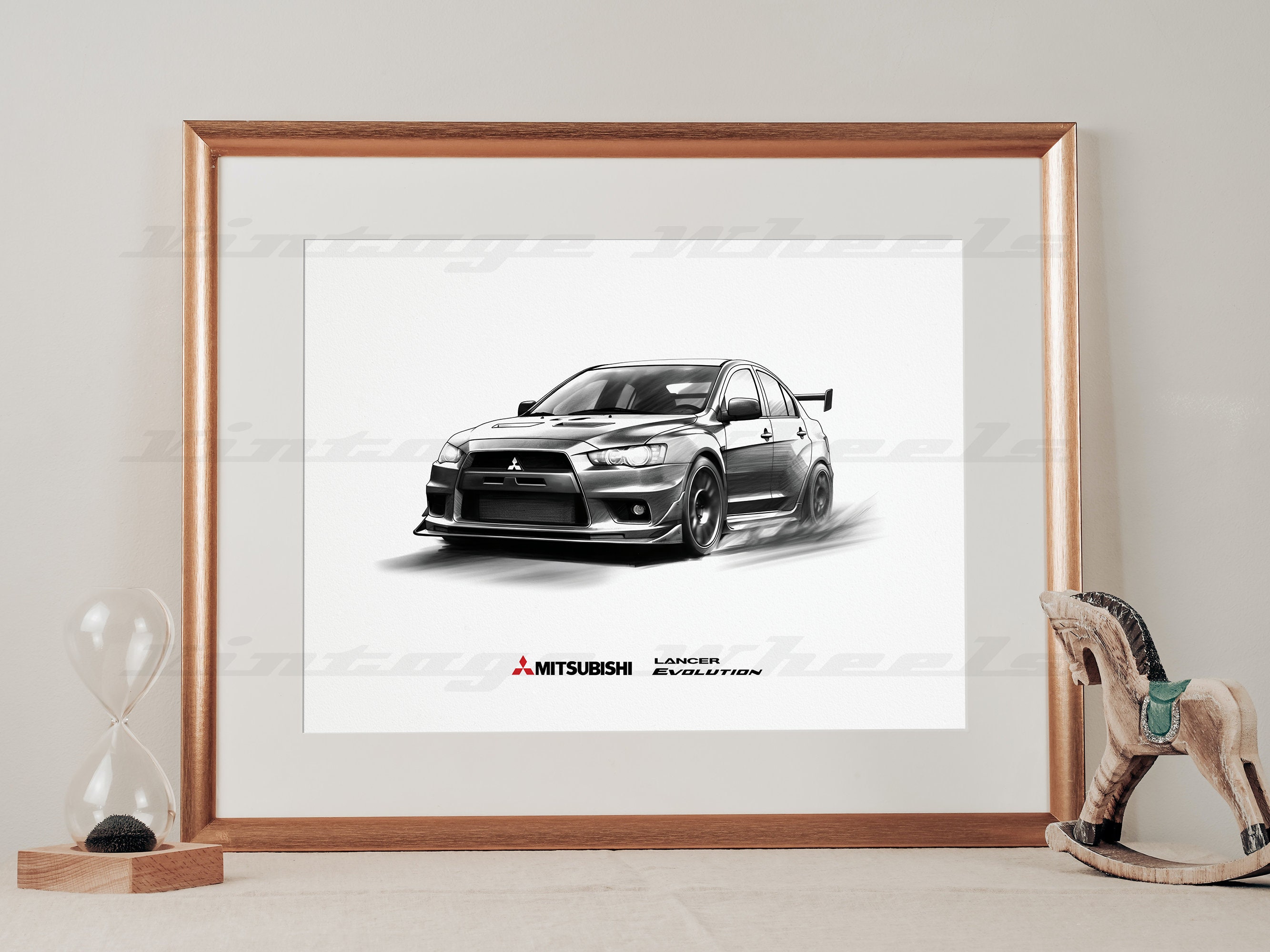 Mitsubishi Lancer Evolution Car Poster, Legends Jdm Car Poster, Jdm Car ...