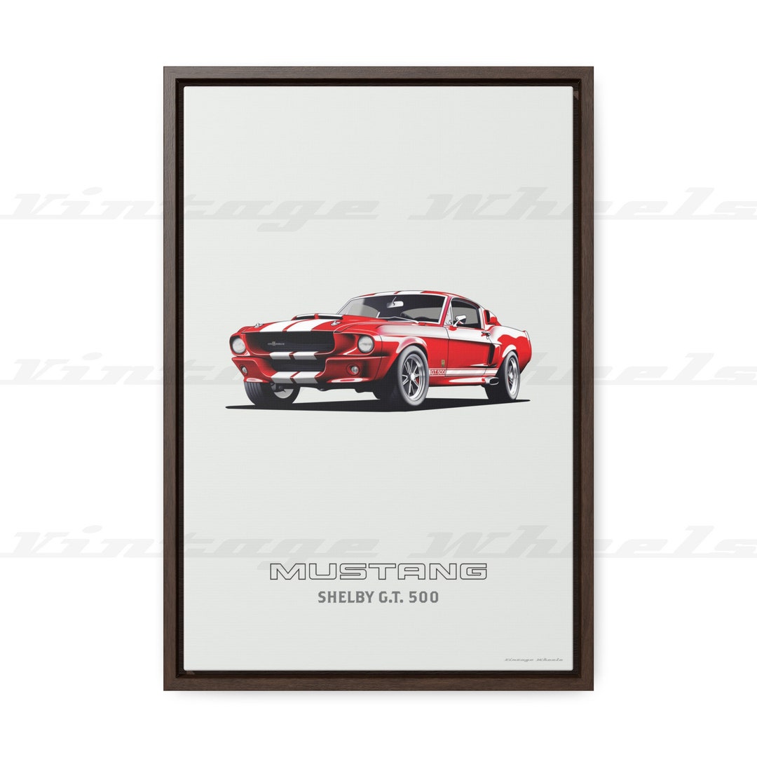 Ford Mustang Shelby GT500 1967 Poster, American Muscle Car, Gift for ...