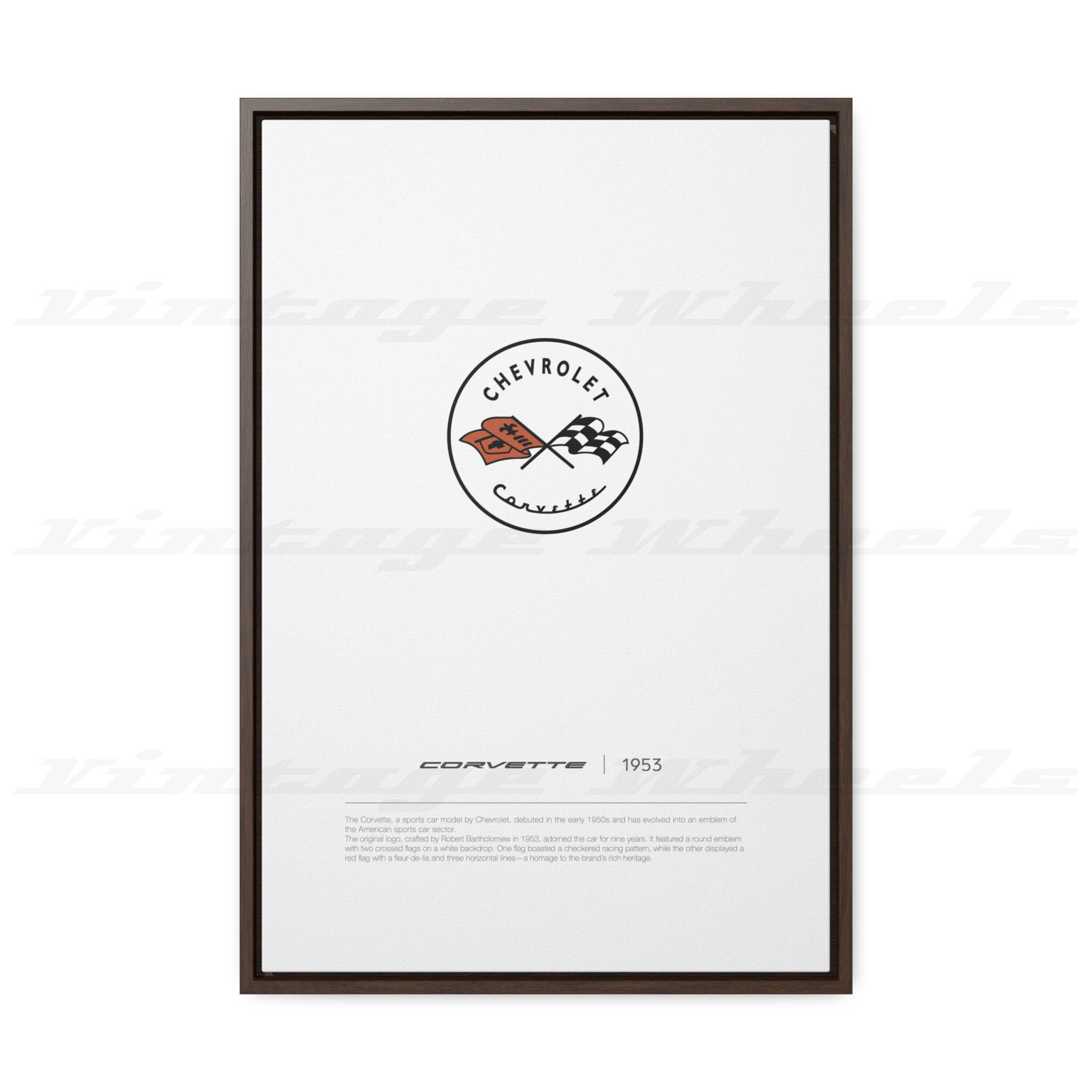 Chevrolet Corvette Logo Evolution Poster Iconic Insignias - Etsy