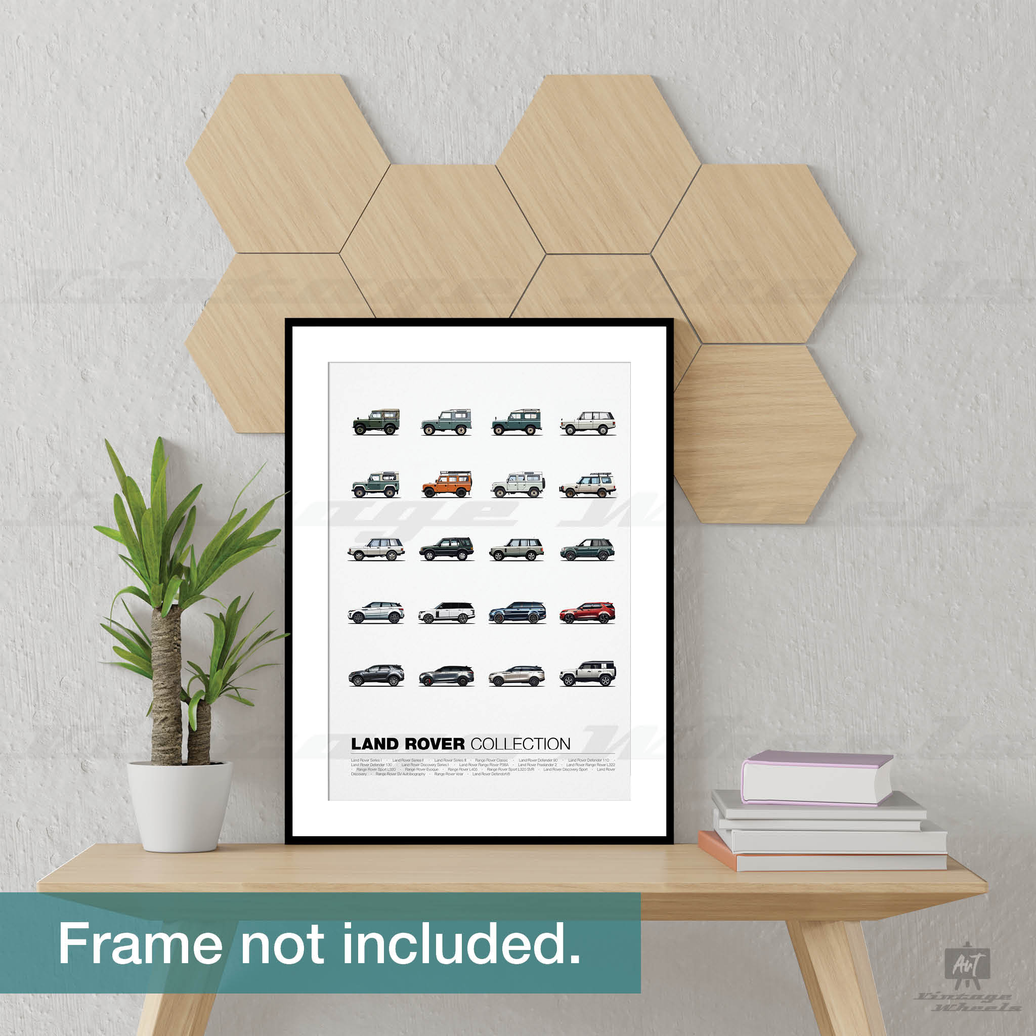 Land Rover Series Poster, Defender, Discovery, Range Rover, Garage ...